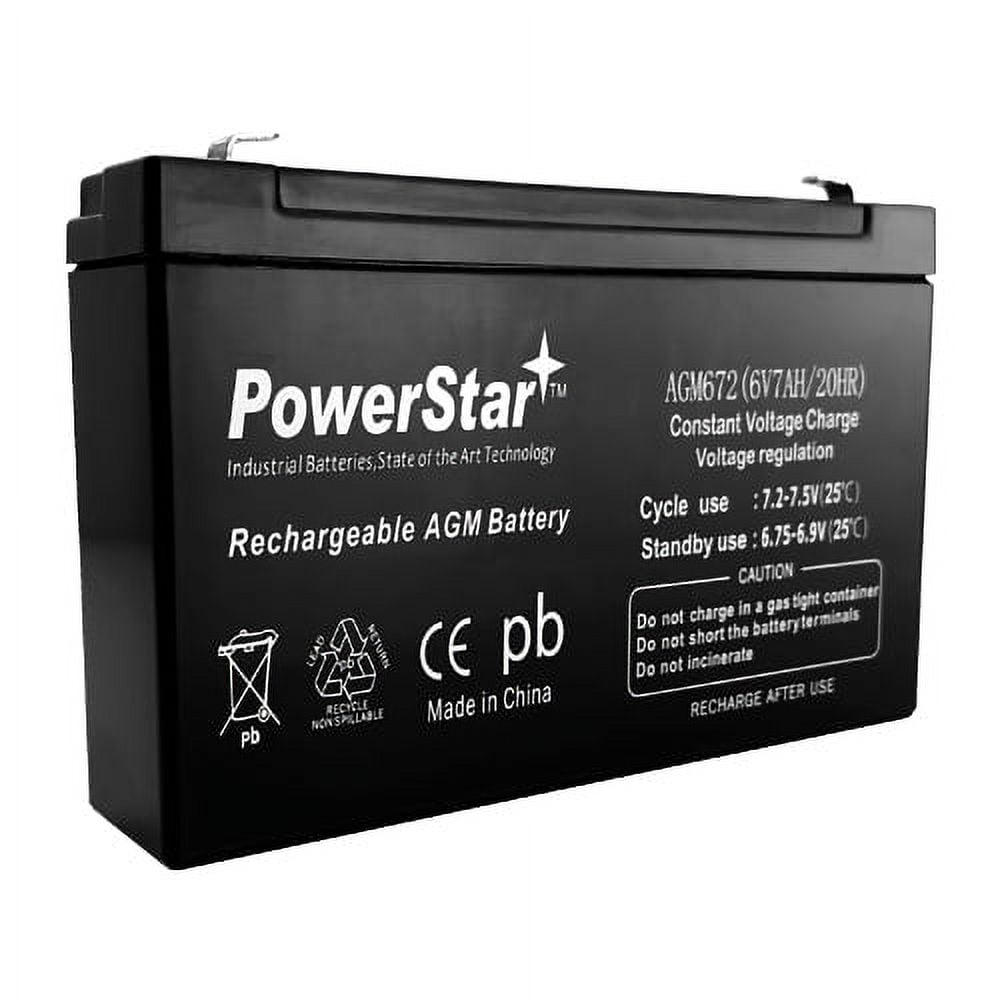 PS-670 Battery 6V 7A SLA 6 Volt 7 Amp DJW6-7 UB670 PC670 GP672 ...