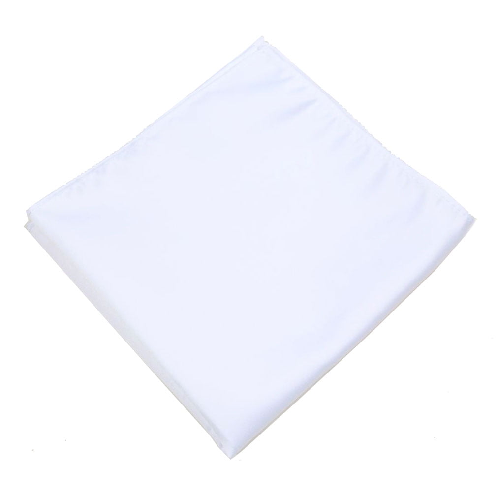 PS-ADF-4-White Solid Color Men's Pocket Square - Walmart.com