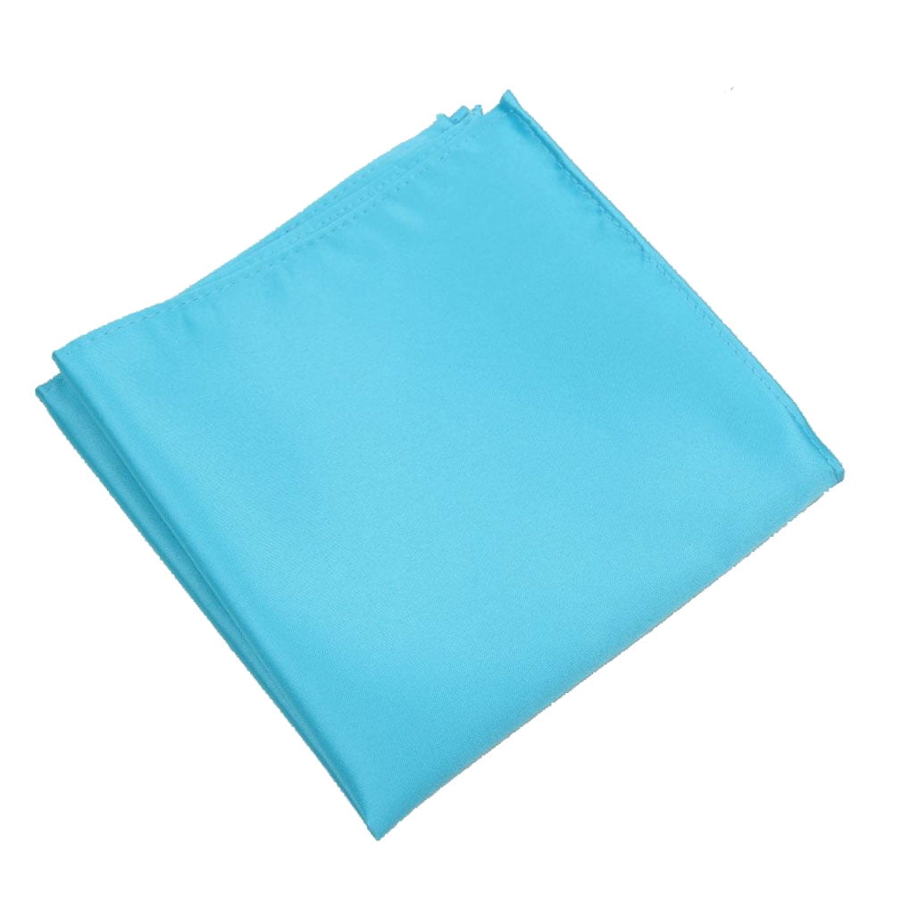 PS-ADF-46-Turquoise Solid Color Men's Pocket Square - Walmart.com