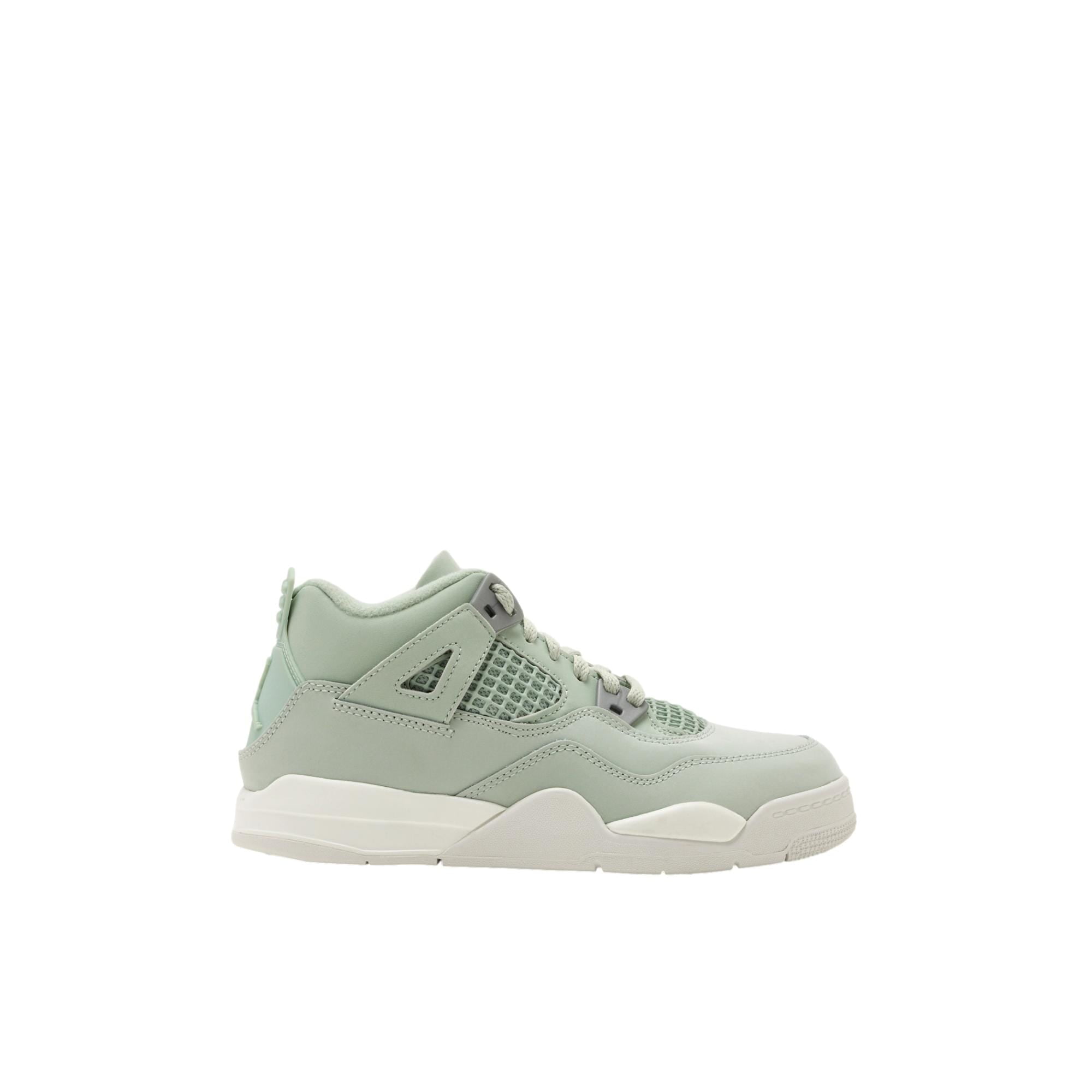 Little Kid's Jordan 4 Retro "Abundance" Seafoam/Sl-Met Svr (HV4385 003 ...
