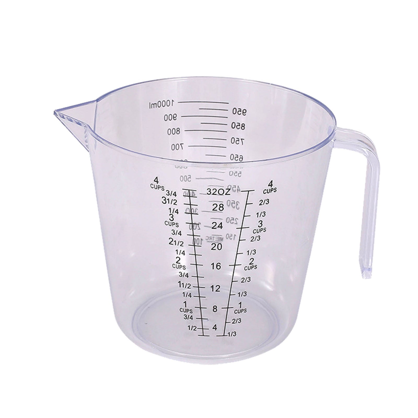 PS Graduated Measuring Cup - Transparent, Thickened, 150-1000ml Sizes ...