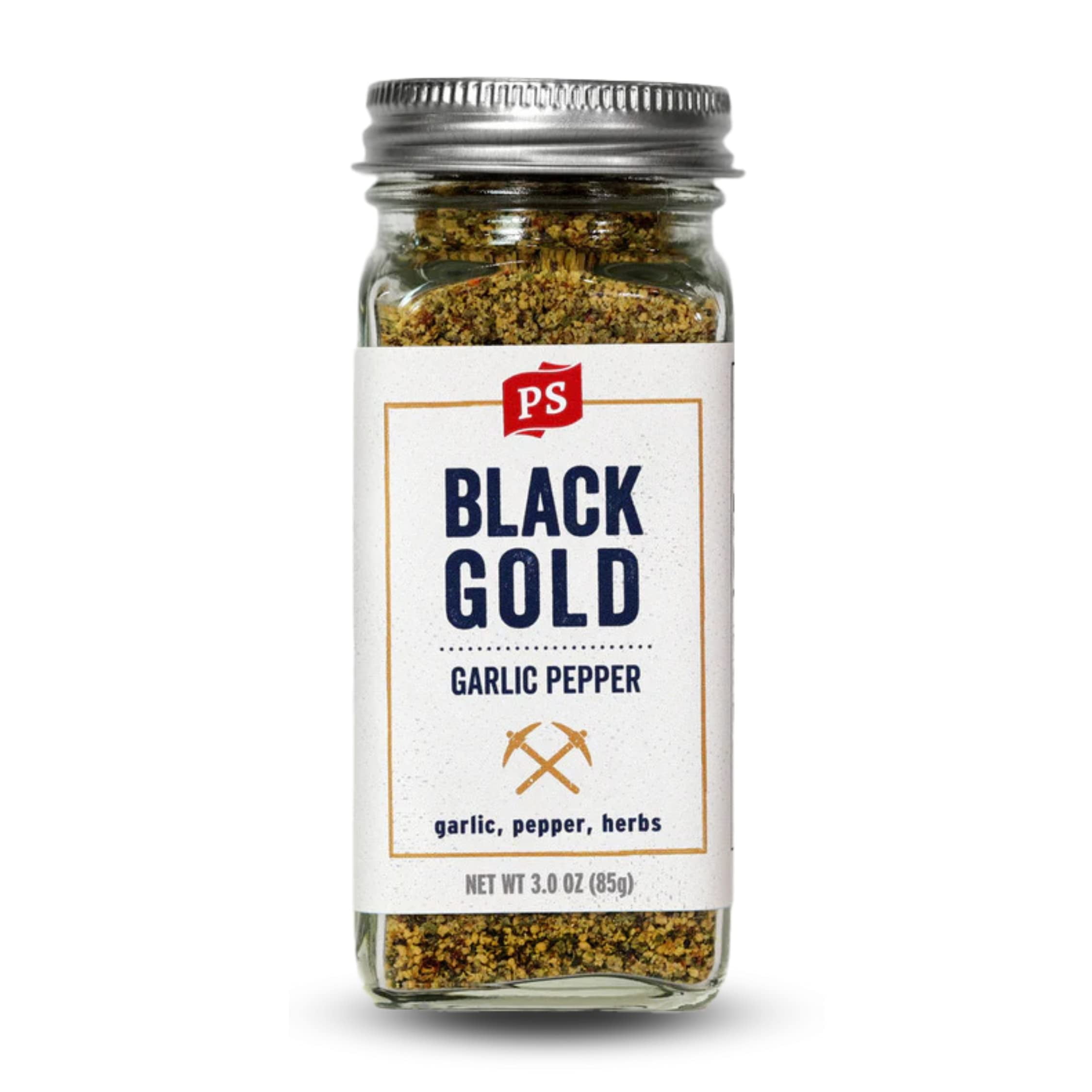 PS Seasoning Black Gold STF9 - All-Purpose Garlic Pepper Seasoning with ...
