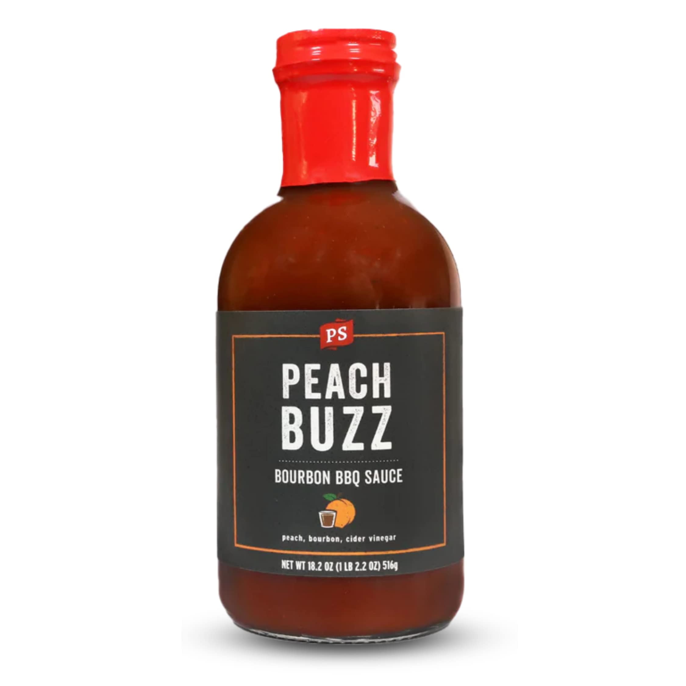 PS Seasoning Peach Buzz Bourbon BBQ Sauce MHD1- All-Purpose Sauce for ...