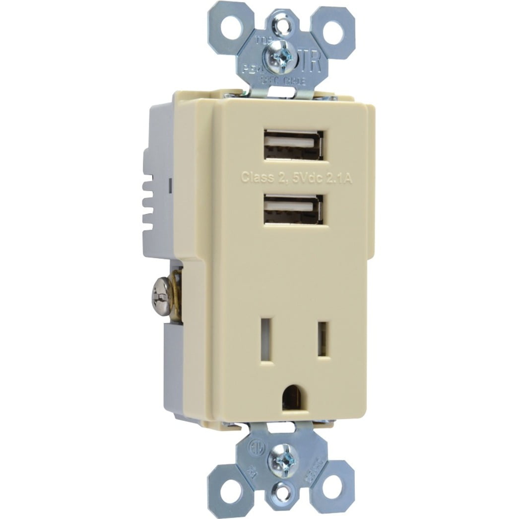 PS USB Tamper Resist Recp Ivry - Walmart.com
