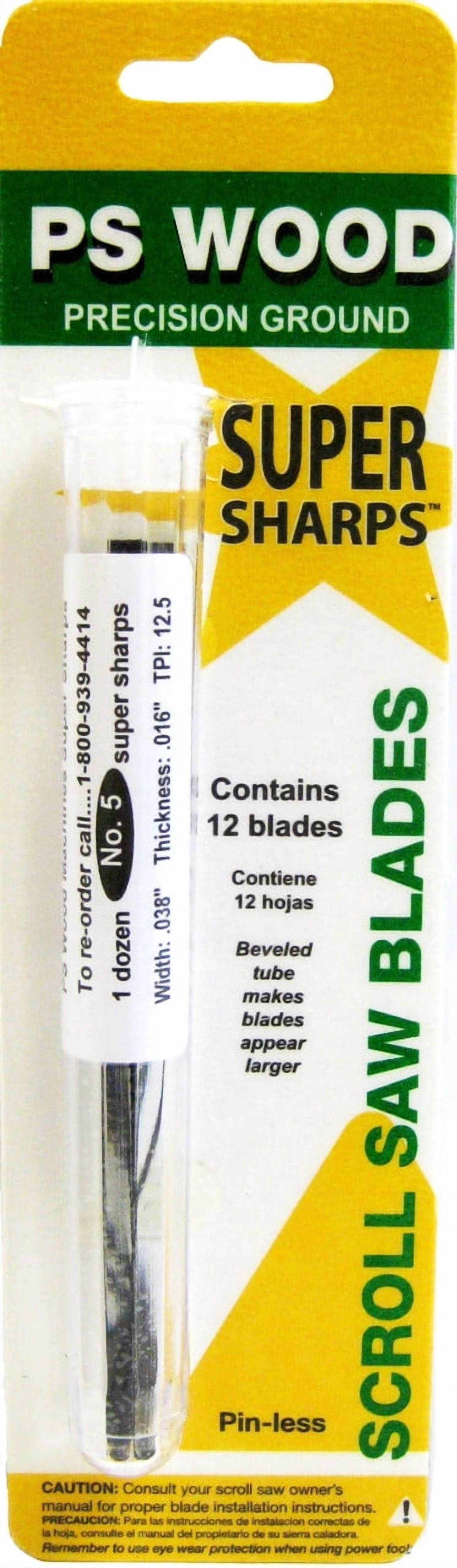 PS Wood Super Sharps - #5 Scroll Saw Blades - Walmart Business Supplies