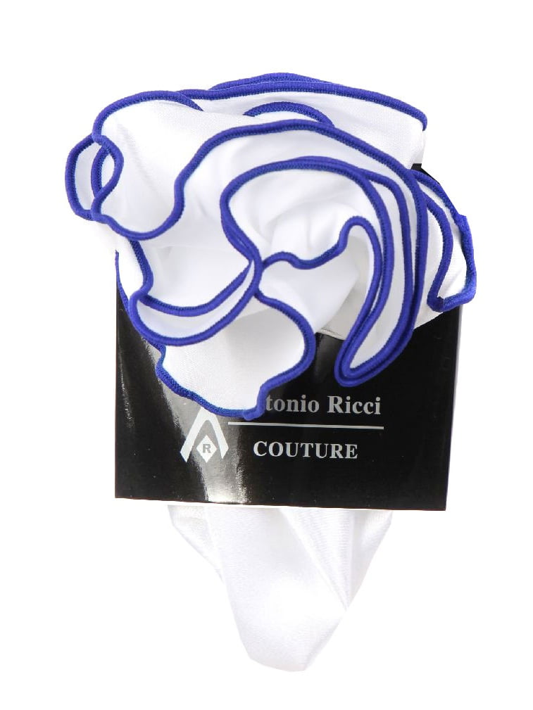 PS-Z-RD-14 - Round Pocket Square Accessory - White Royal - Walmart.com