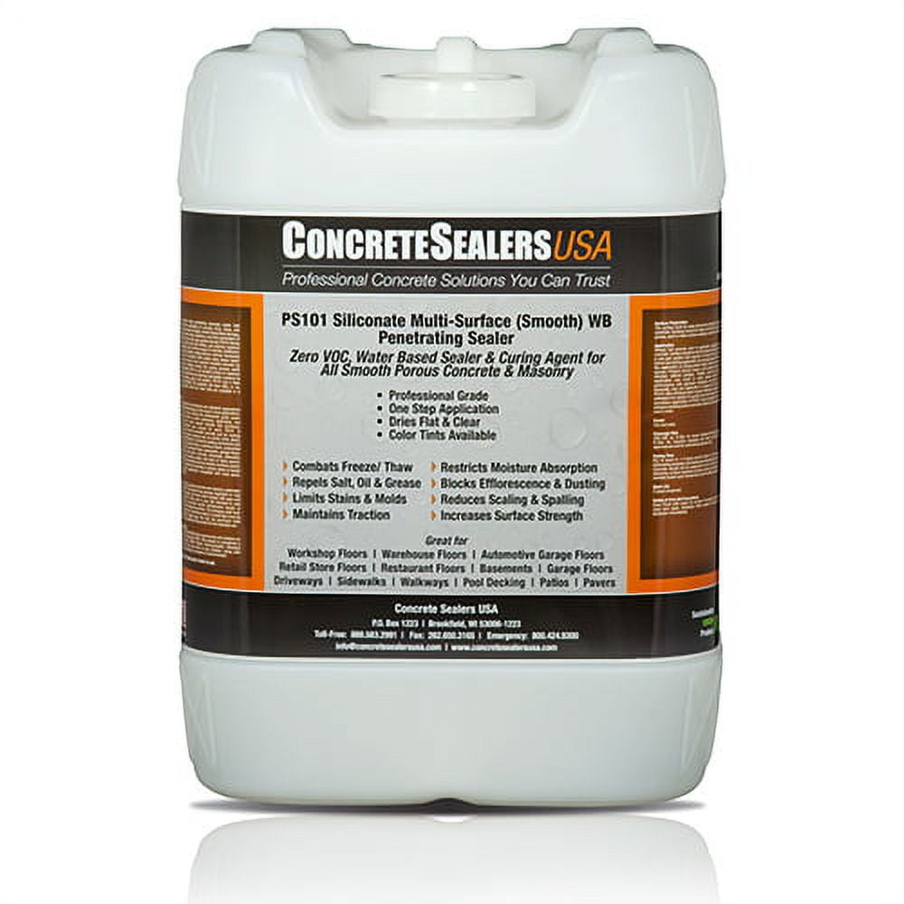 PS101 Siliconate Multi-Surface (Smooth) WB Penetrating Sealer (5 gal ...