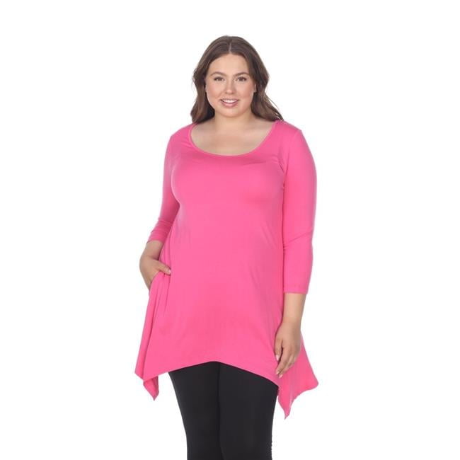 PS1302-06-6XL Plus Size Makayla Tunic & Top, Fuchsia - 6XL - Walmart.com