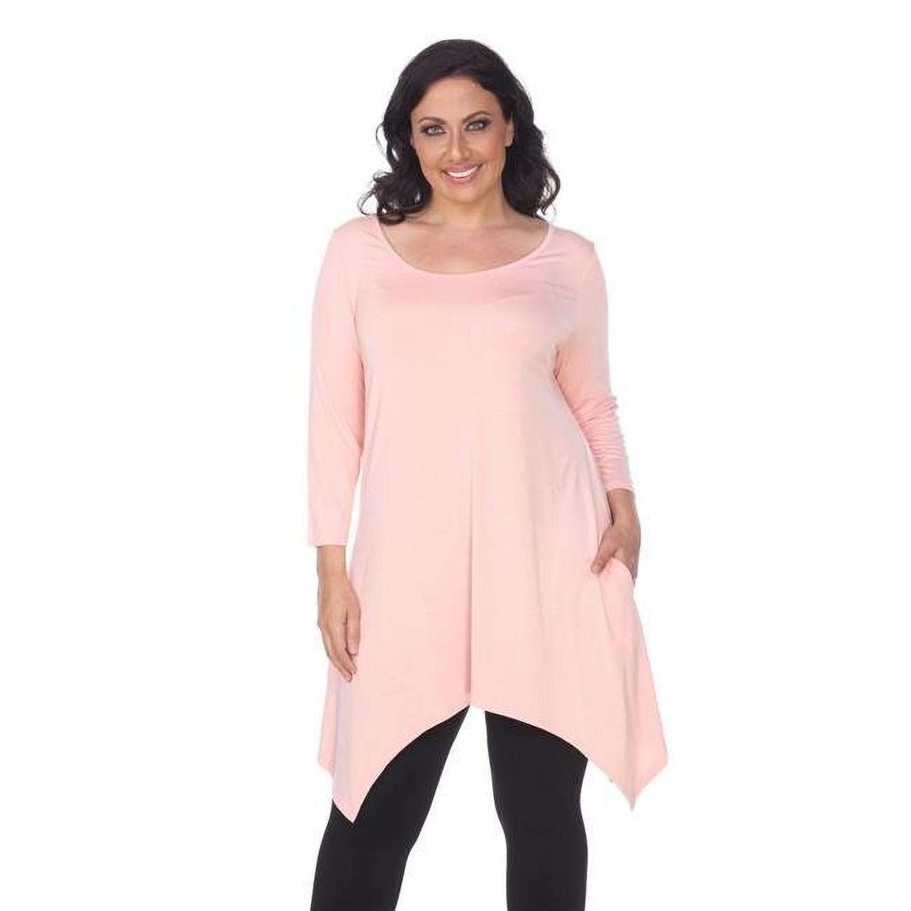 PS1302-11-6XL Plus Size Makayla Tunic & Top, Coral Pink - 6XL - Walmart.com