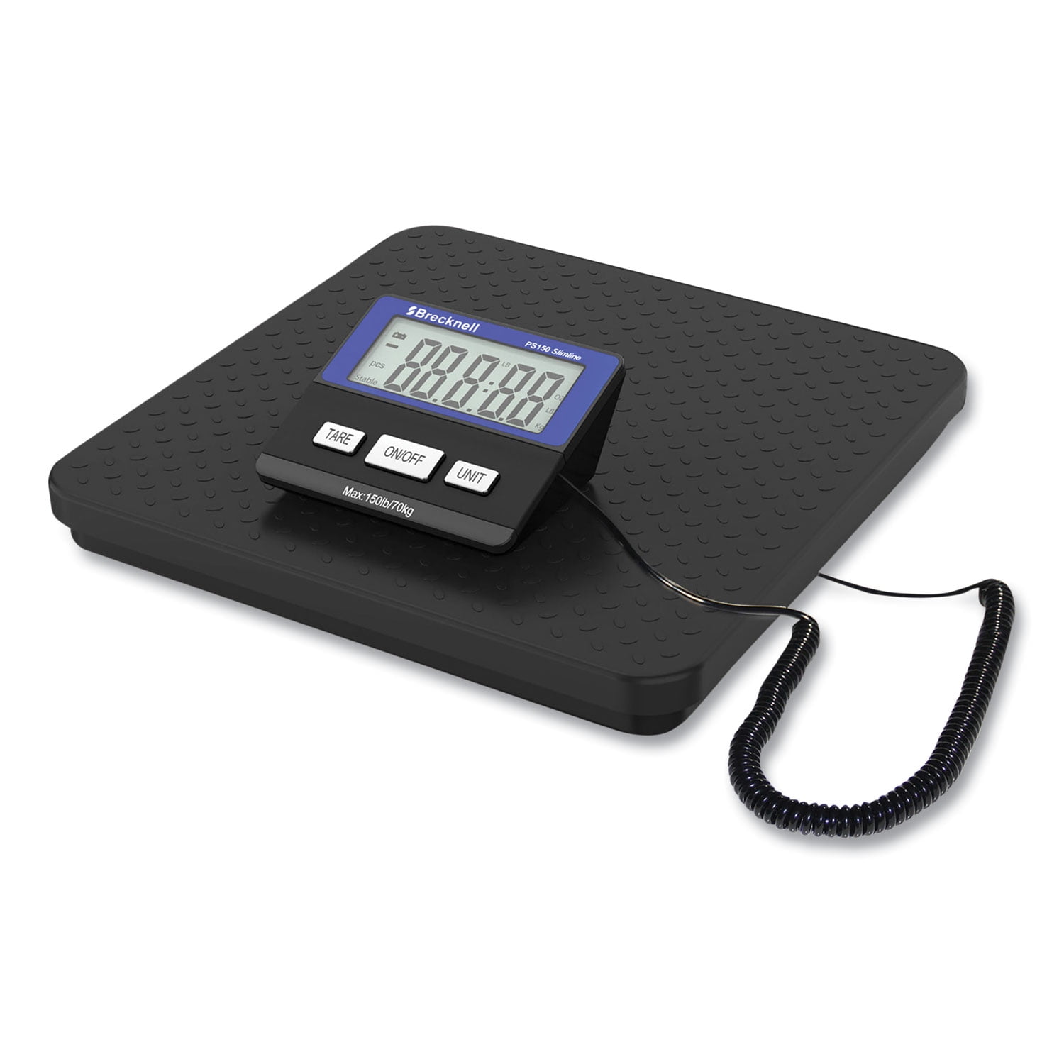 PS150 SLIMLINE PORTABLE BENCH SCALE, 150 LBS/70 KG CAPACITY, 11.8 X 11. ...
