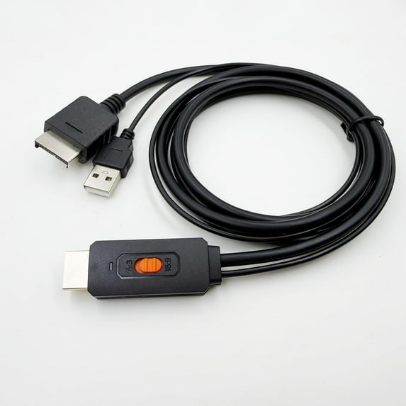 PS2 to HDMI Adapter PS2 HD-Link Cable Converter Support 4:3/16:9 Screen ...