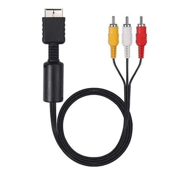 PS2/PS3 AV to RGB Video Cable 1.8M - 3-RCA Component Cable for TV HD ...