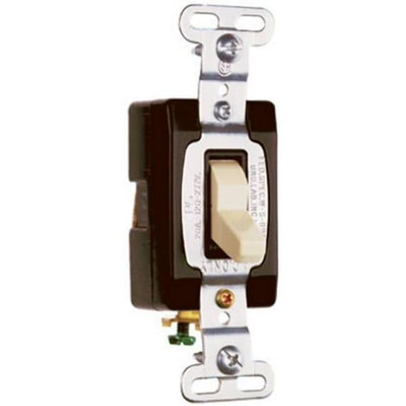 PS20AC1ICC8 Heavy Duty Single Pole Toggle Switch, 20A, Ivory - Walmart.com