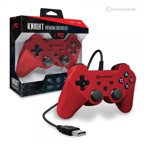 PS3 “Knight” Premium Controller (Red) - Hyperkin - Walmart.com