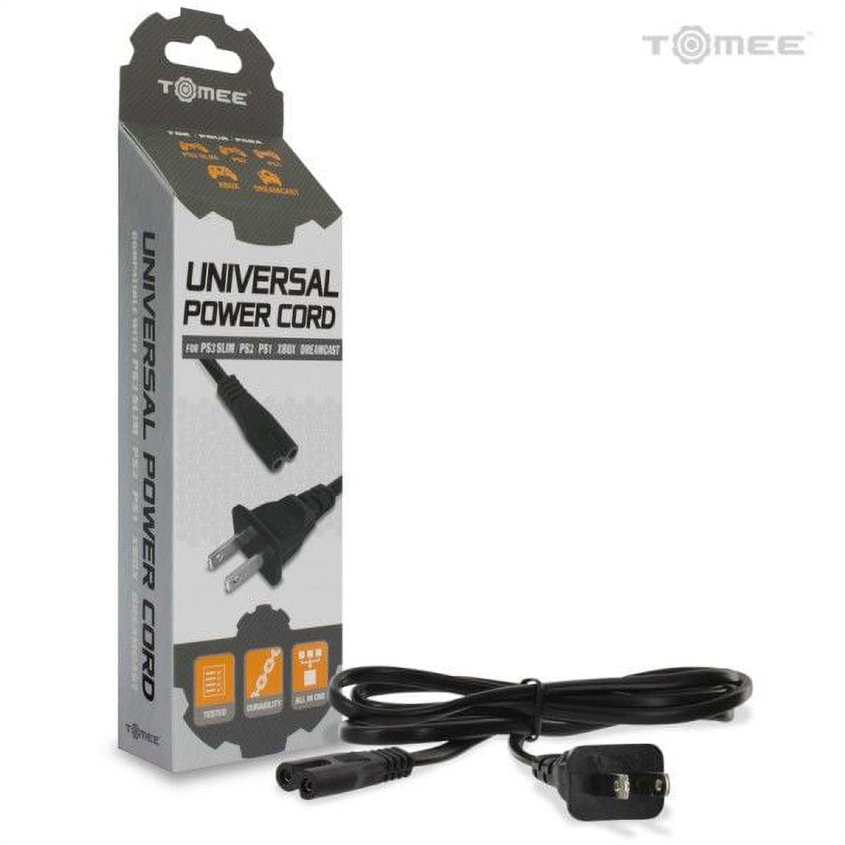 PS3 Slim/PS2/PS1/Xbox/Tomee Universal AC Power Cable - Walmart.com