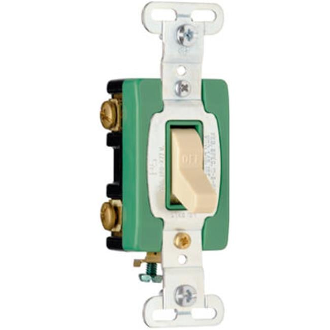 PS30AC2ICC6 30A Grounding Heavy Duty Double Pole Toggle Switch, Ivory ...
