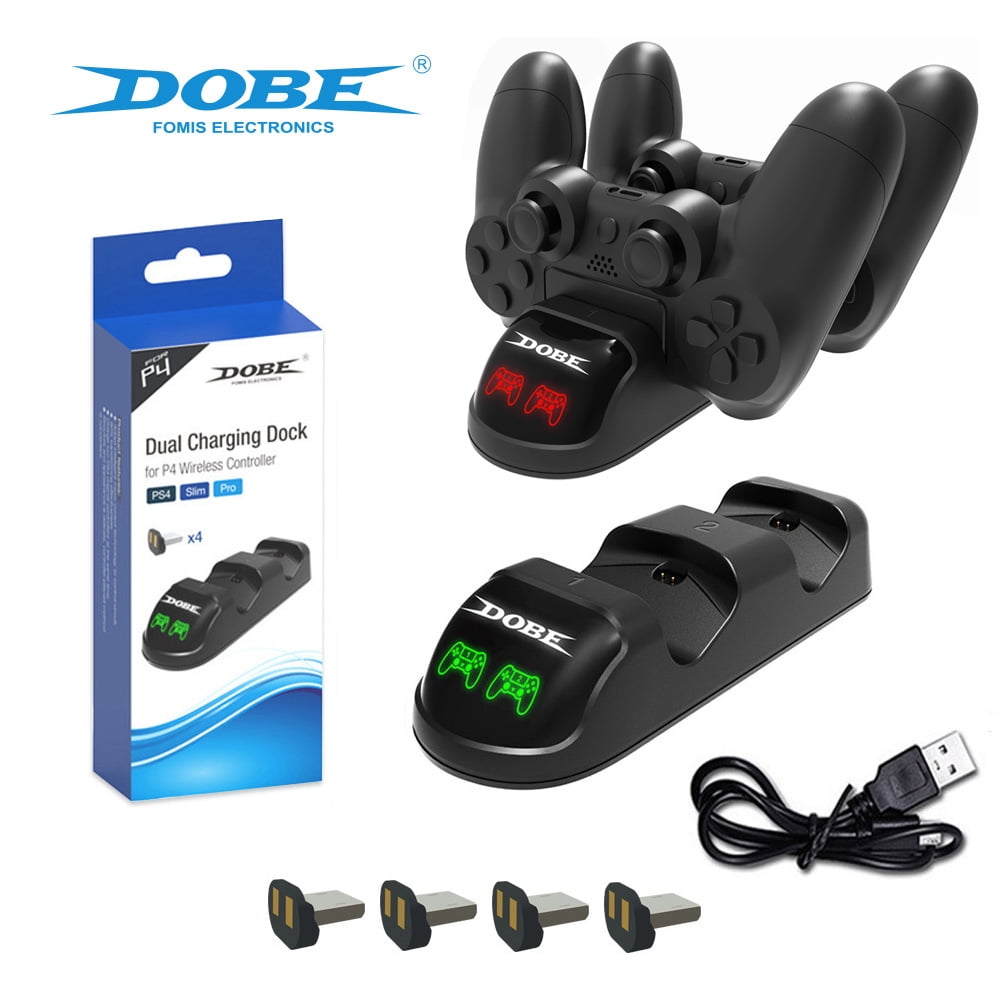 PS4 Controller Charging Station - Dual Dock Base for PS4/PS4 Slim/PS4 ...