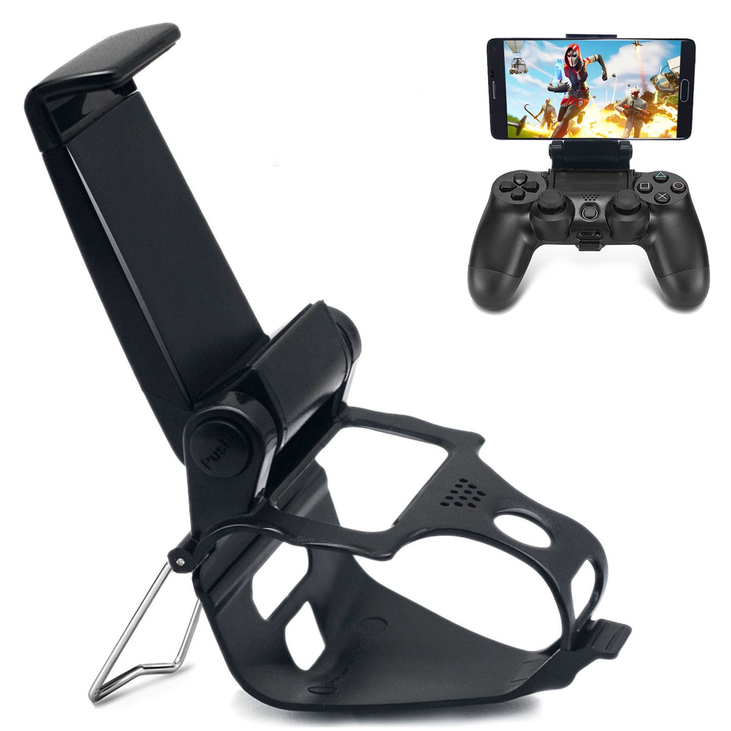 PS4 Controller Phone Mount Holder for iPhone Android PS4 Remote Play Backbone Clip Compatible with Playstation 4 Dualsense Gaming Controller with