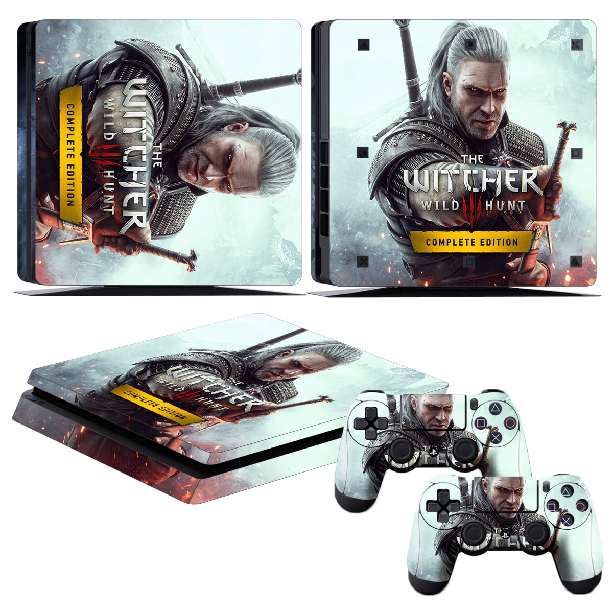 PS4 Slim Stickers Full Body Vinyl Skin Decal Cover for Playstation 4 ...