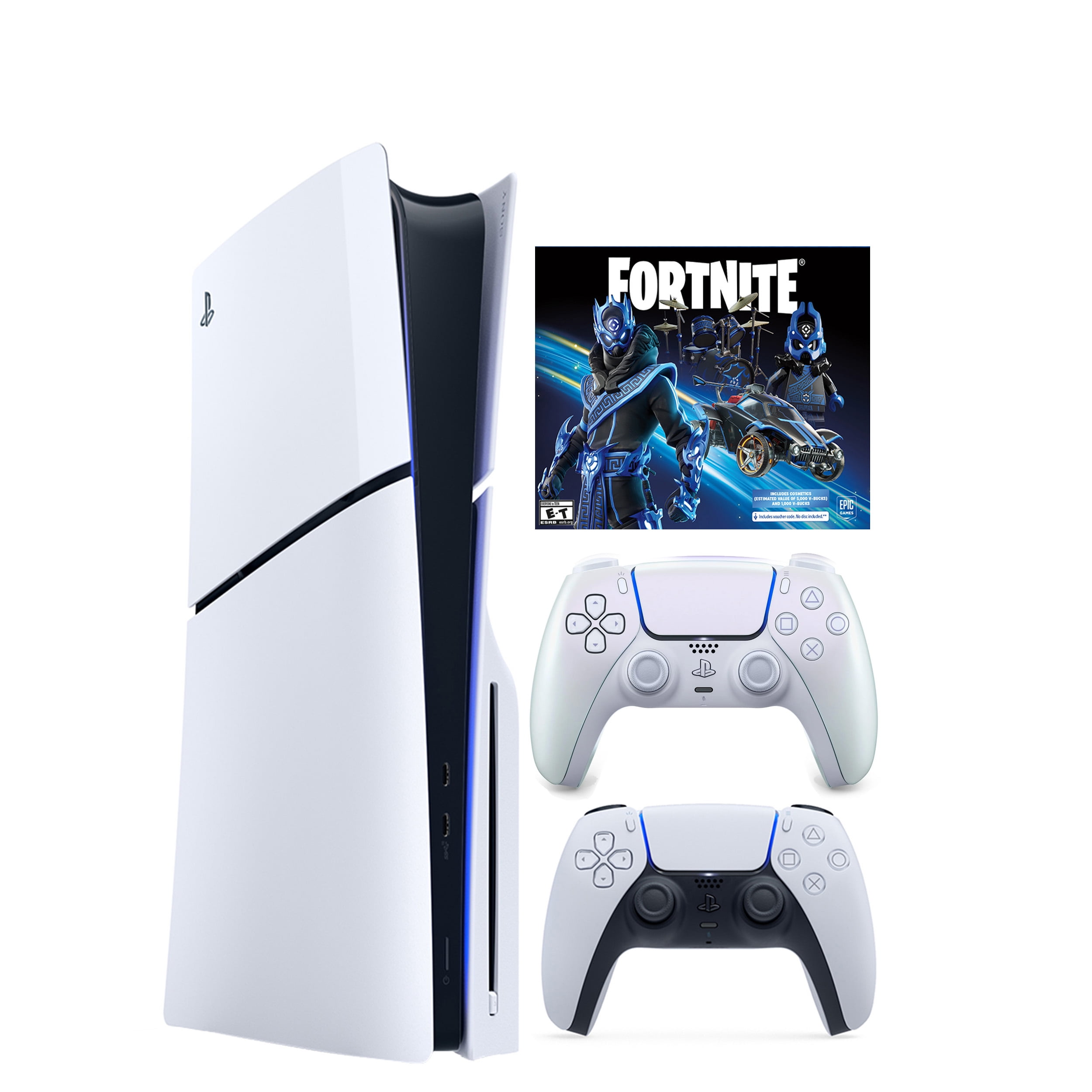 PS5 BF Fortnite Bundle + Dualsense in Pearl - Walmart.com