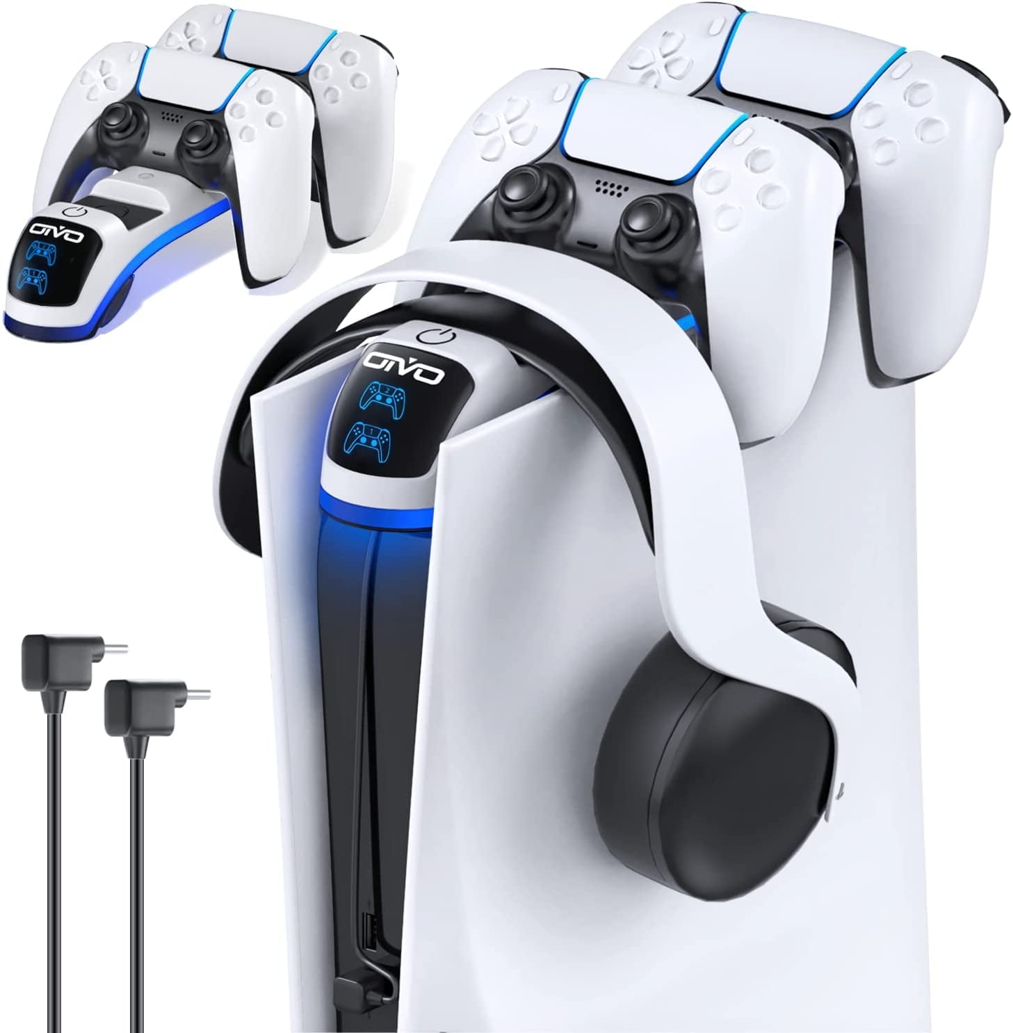 PS5 Controller Charger, OIVO Playstation 5 Dual Controller Charging ...