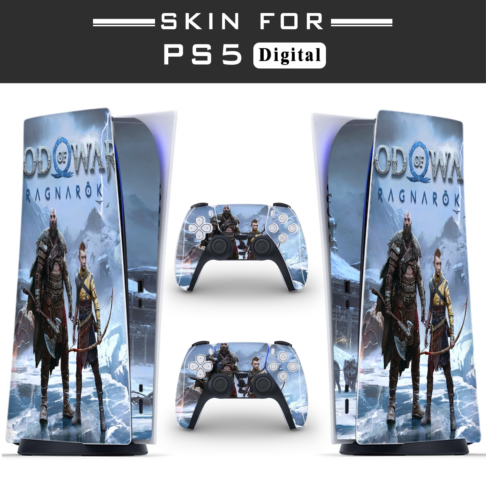 PS5 Digital Skin Sticker Cover Decal for Playstation 5 Digital Version ...