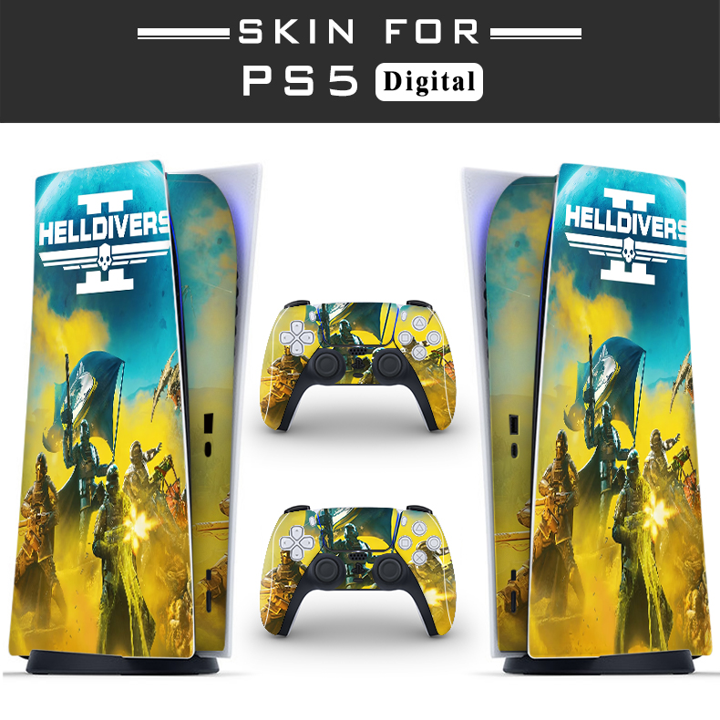 PS5 Digital Whole Body Vinyl Skin Sticker Cover Decal for Playstation 5 ...
