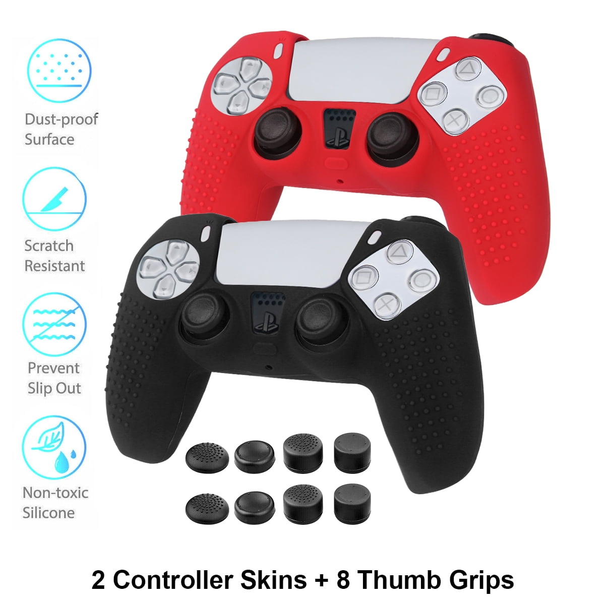 PS5 DualSense Controller Skin Cover Silicone Grip for PS5 (Controller ...
