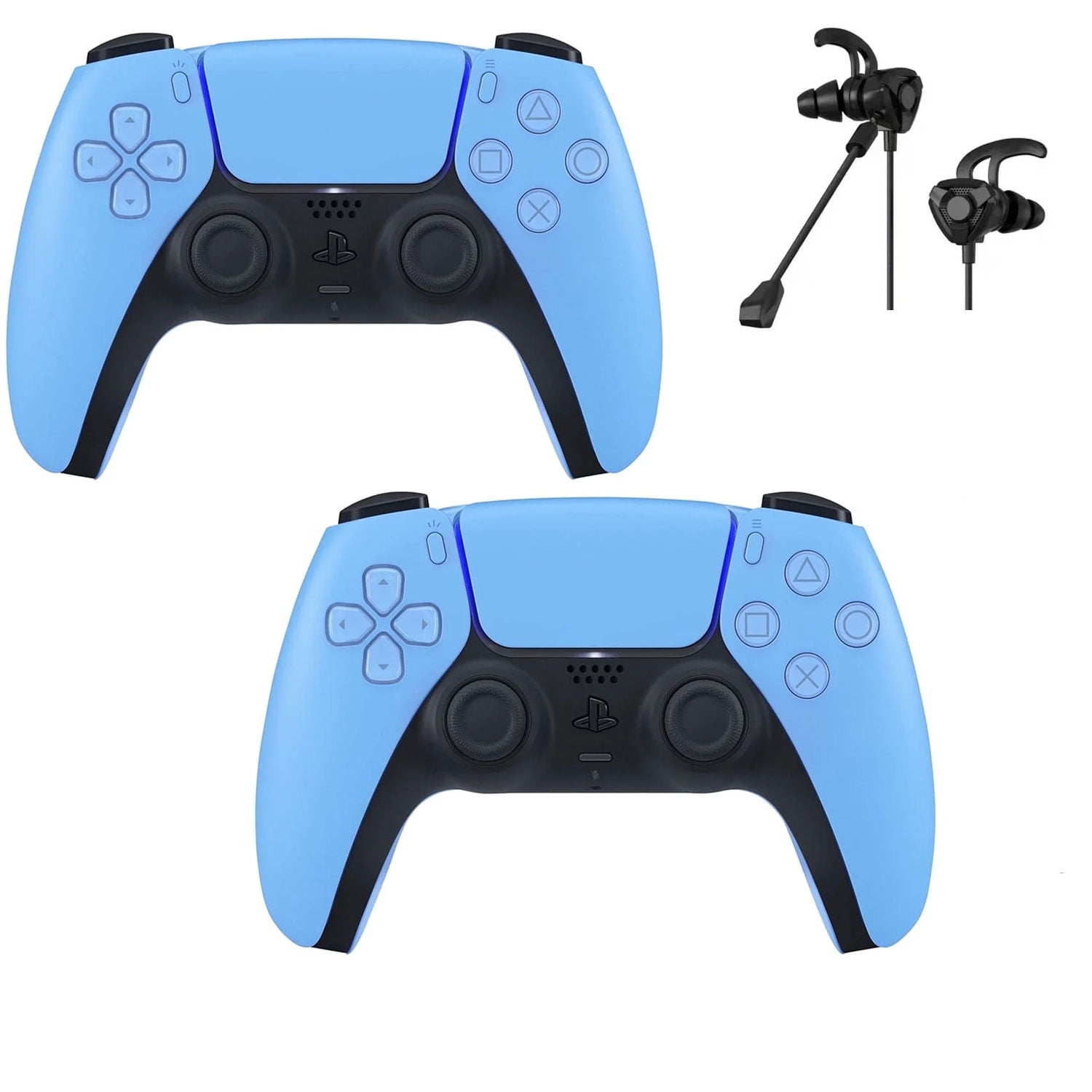 Pre-Owned PS5 DualSense Wireless 2 Controller Bundle - Blue - With ...