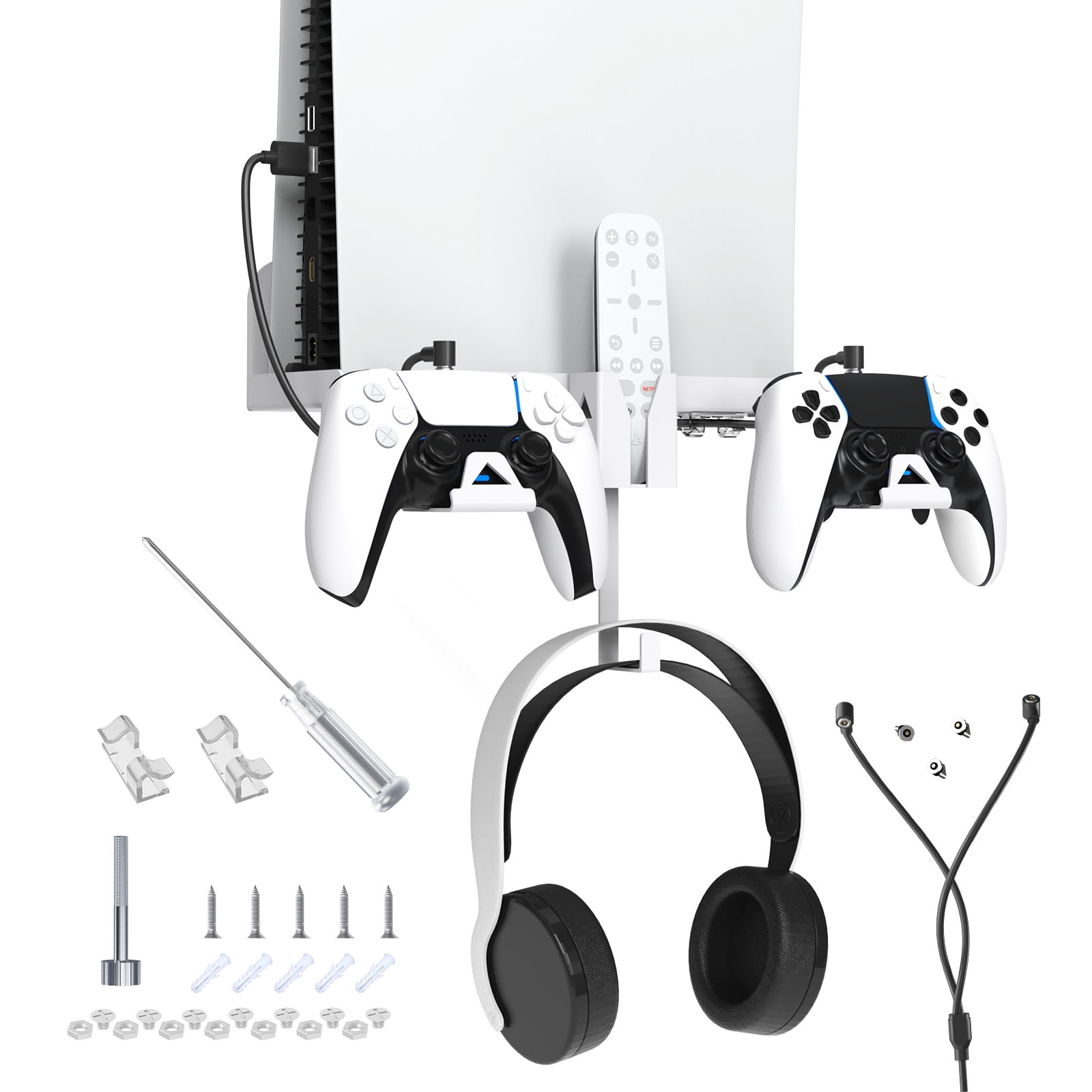 PS5 Game Console Wall Mount Bracket - Organizer for PS5 Wireless ...