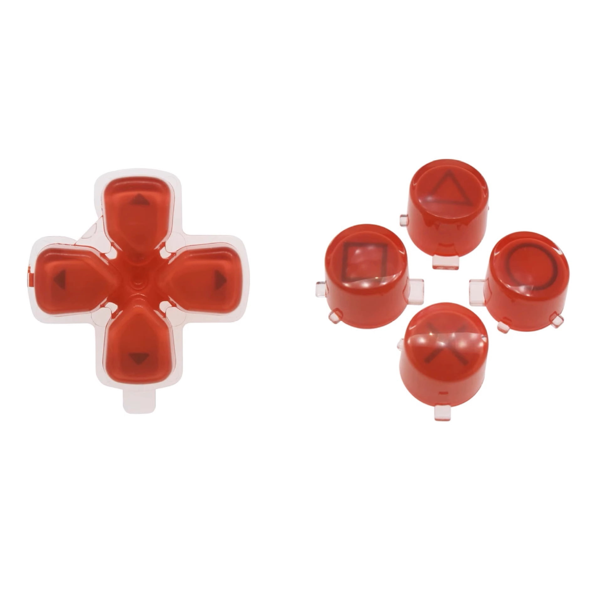 PS5/PS5 Slim Crystal Buttons - Colorful DIY Replacement D-Pad ...