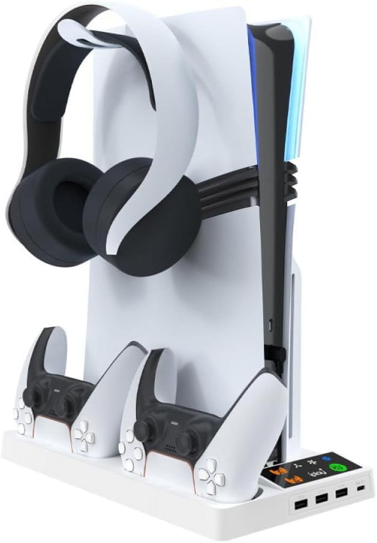for PS5 Pro/PS5 Slim Cooling Stand Dock with Dual Controllers Charging ...