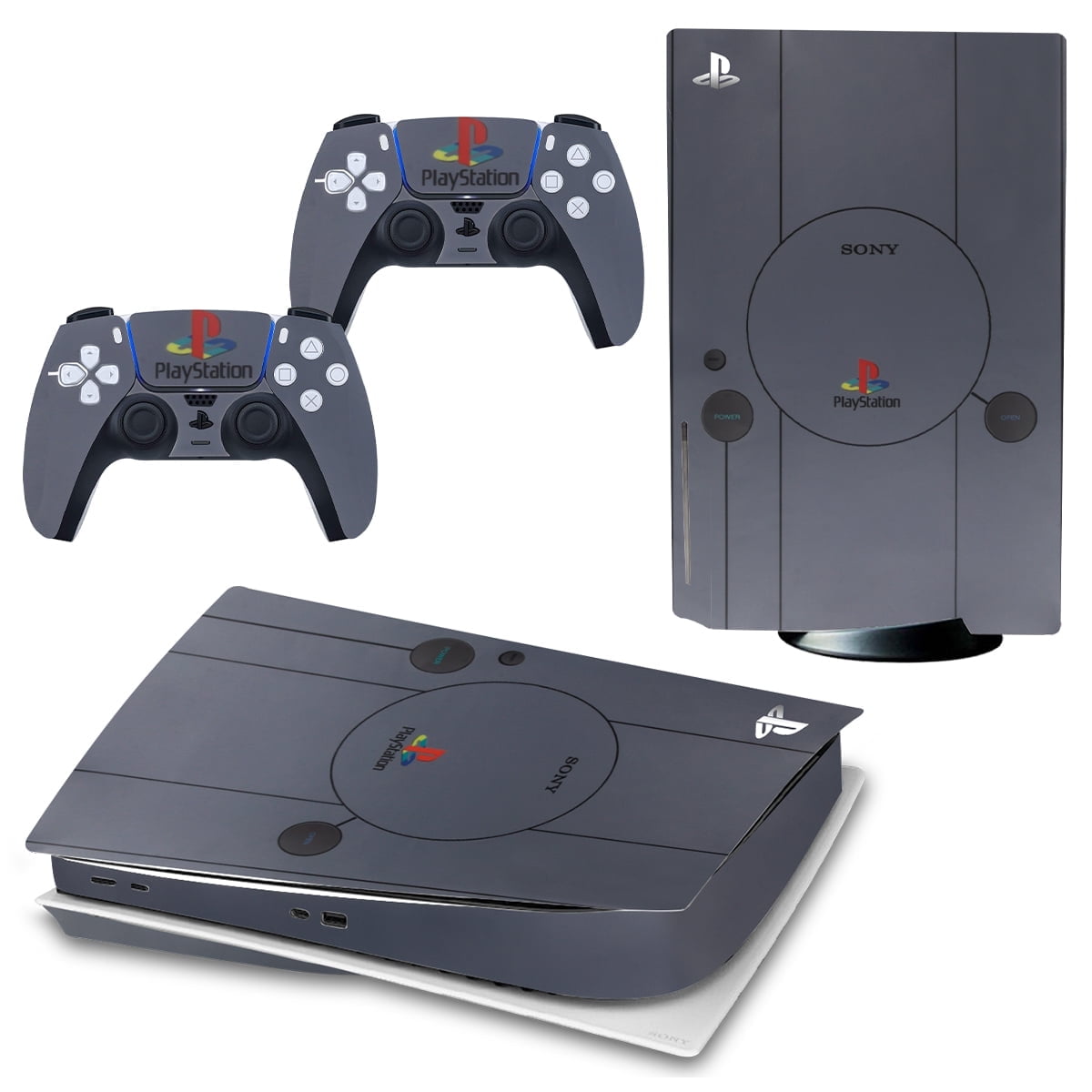 PS5 Skin Sticker: Disc Edition Console and Controller Vinyl Cover Decal ...