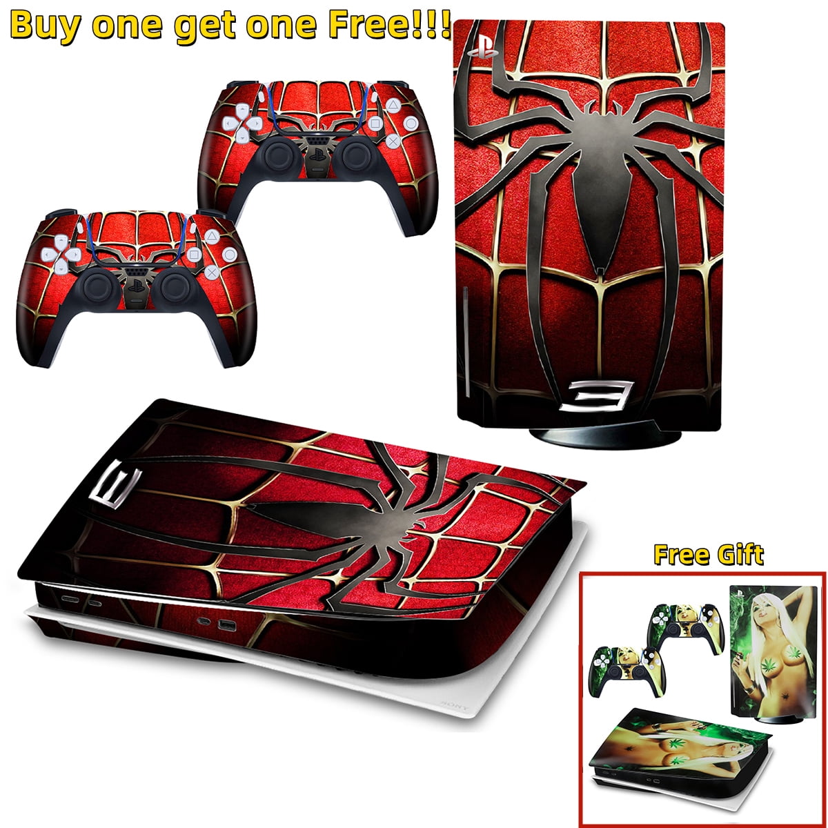 PS5 Skin Stickers Decal Full Body Vinyl Cover for Playstation 5 Console ...