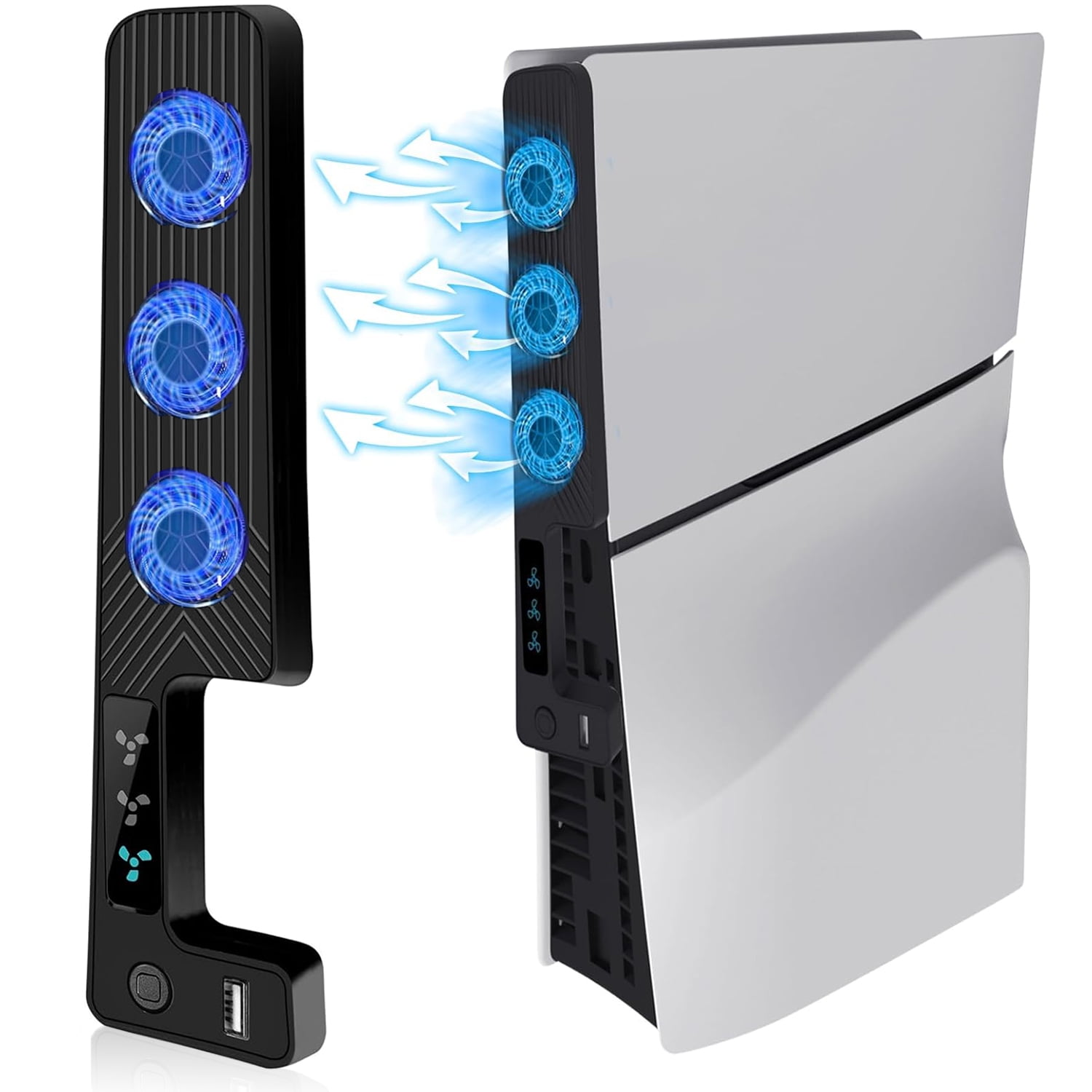 PS5 Slim Cooling Fan,OKbus New Playstation 5 Slim Console Accessories ...