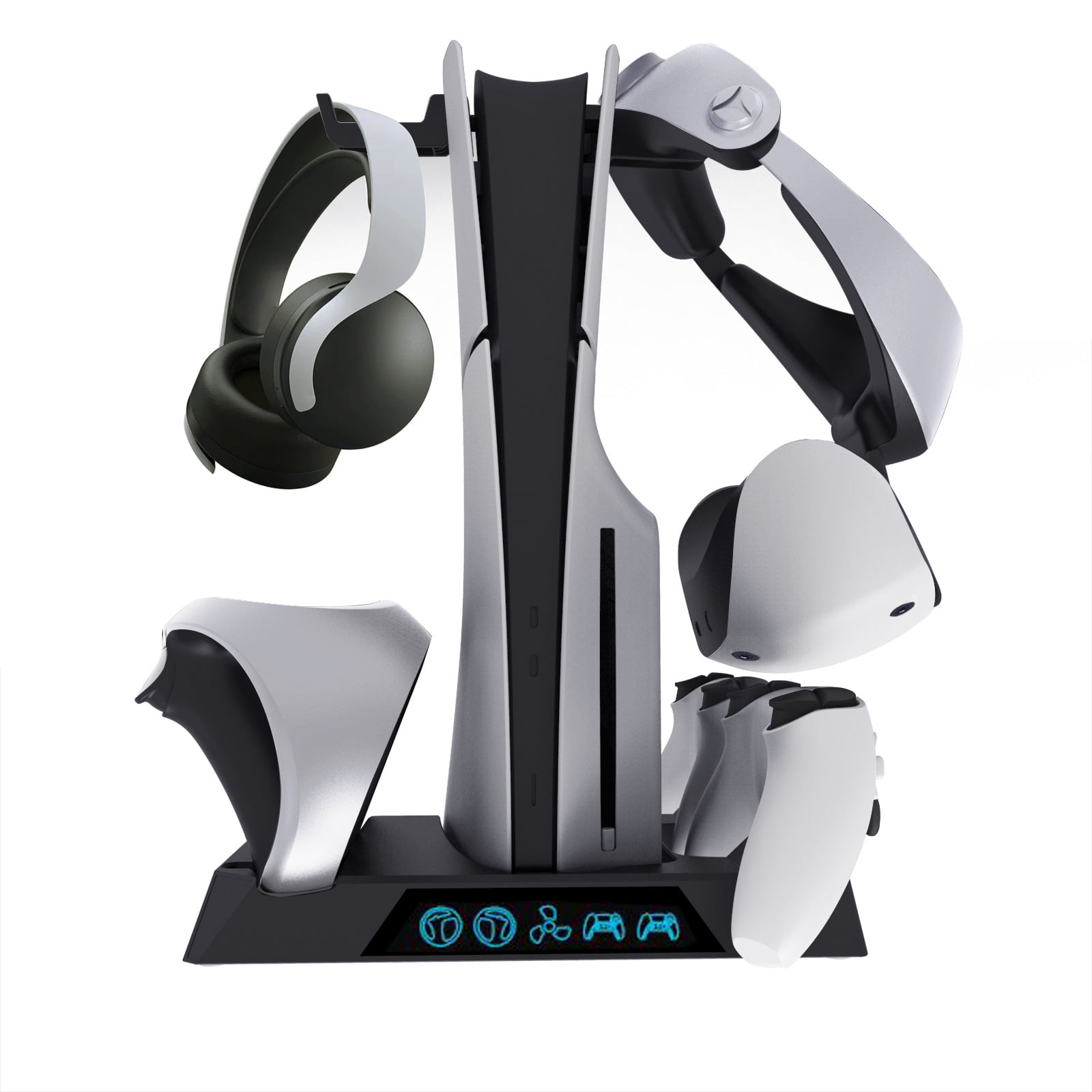 Cooling Station Stand for PS5 Slim with P5 Slim & PSVR2 Controller ...