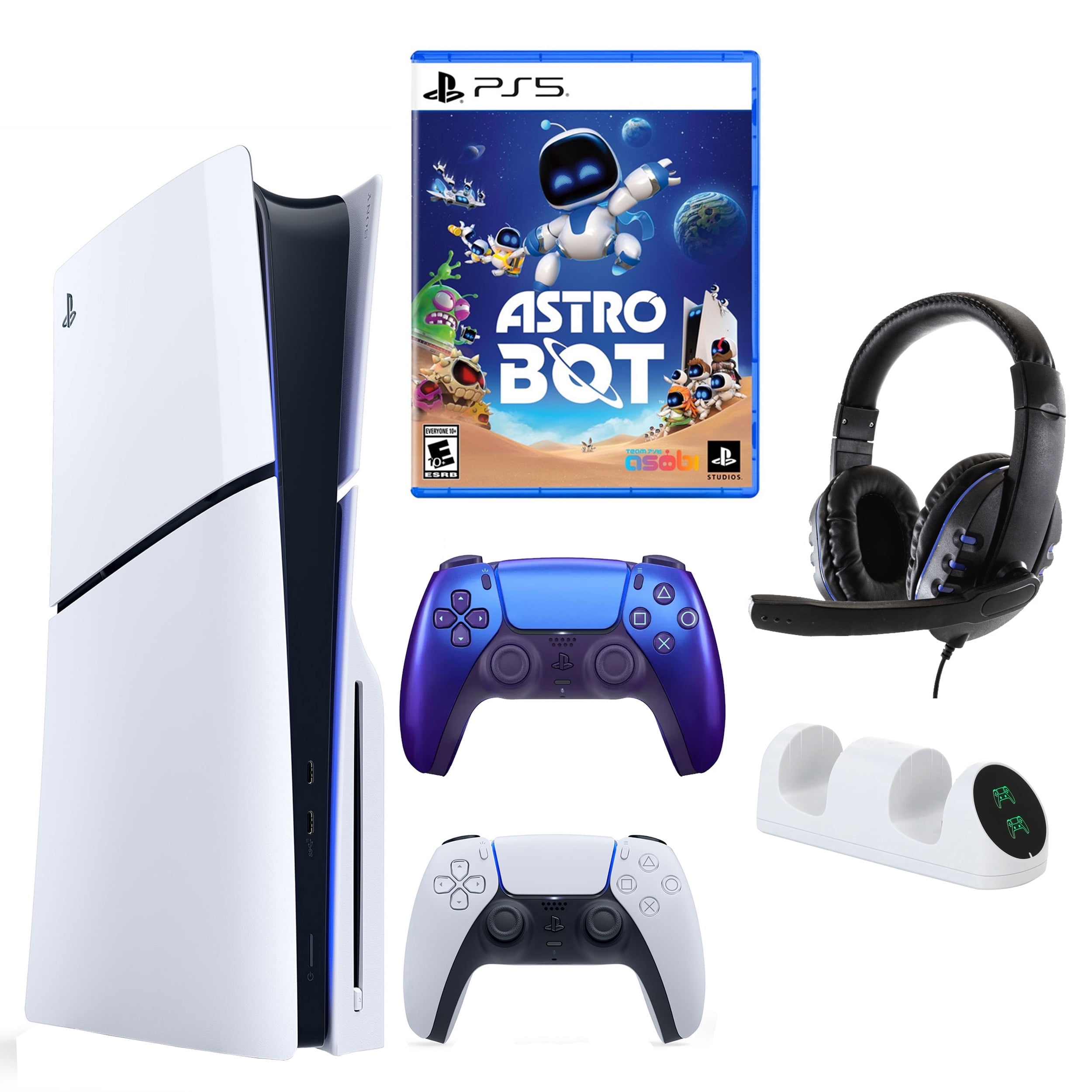 PS5 Slim with Astrobot, Extra Controller & Accessories - Walmart.com