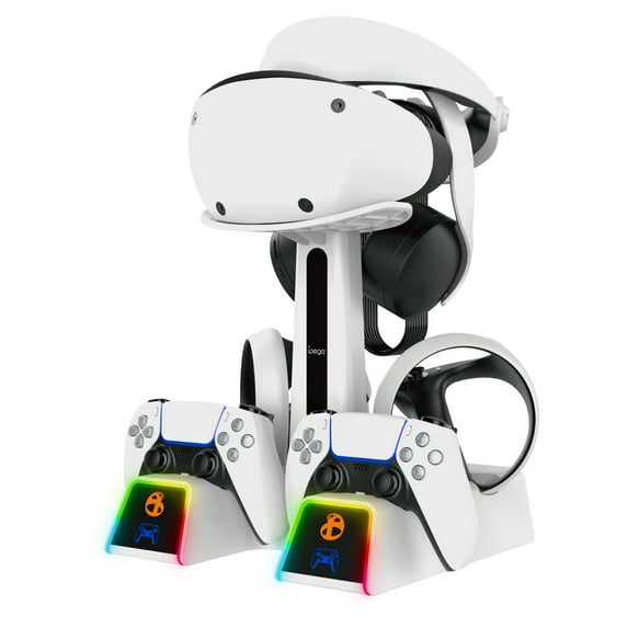 PS5 VR2 Magnetic Charging Station with RGB Lights - Dual Controller ...