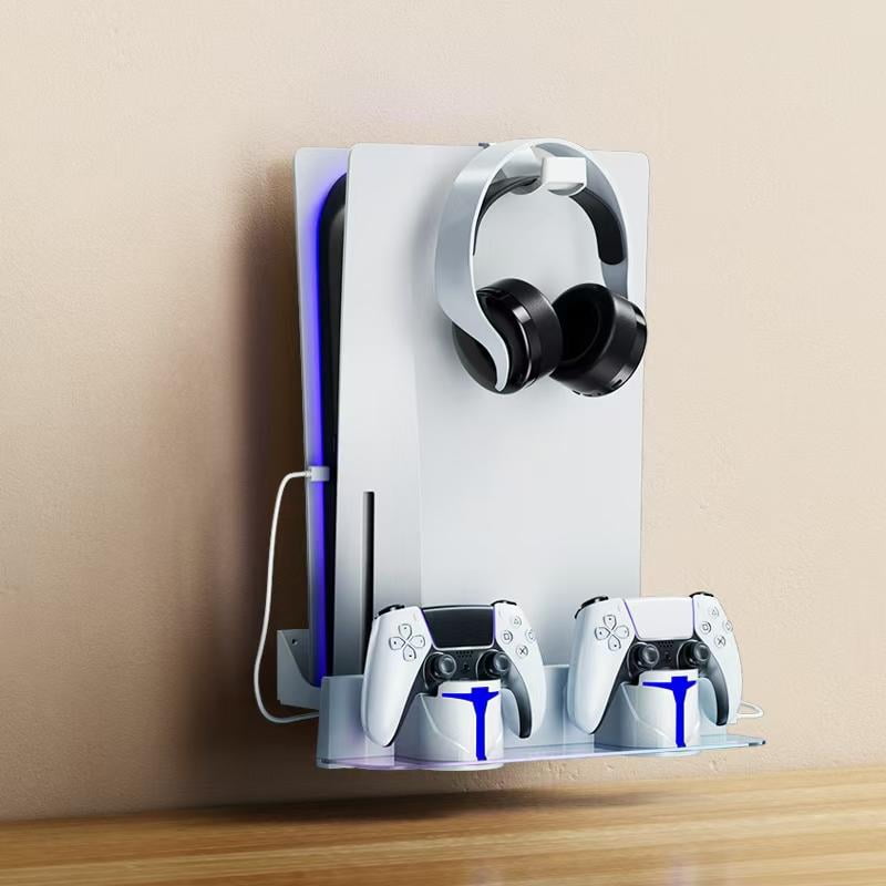 PS5 Wall Mount Kit with Charger Station,PS5 pro and PS5 Digital Edition ...