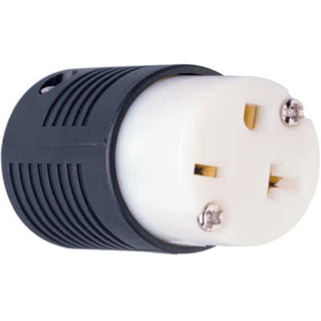 PS5469XCCV4 Straight Blade Connector, 20A, 250V, Black - Walmart.com
