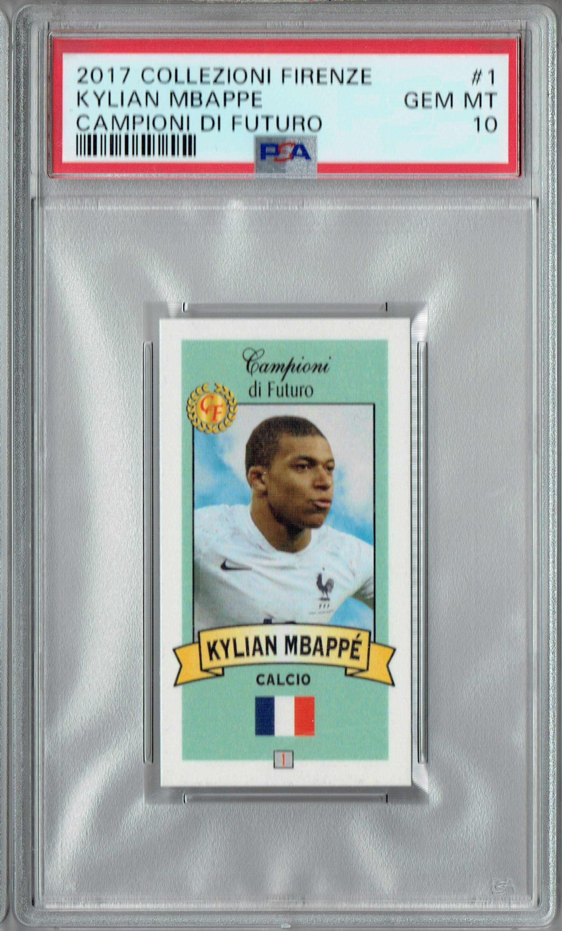 $ PSA 10 GEM-MT Kylian Mbappe 2017 Campioni Di Futuro #1 Rookie Card ...