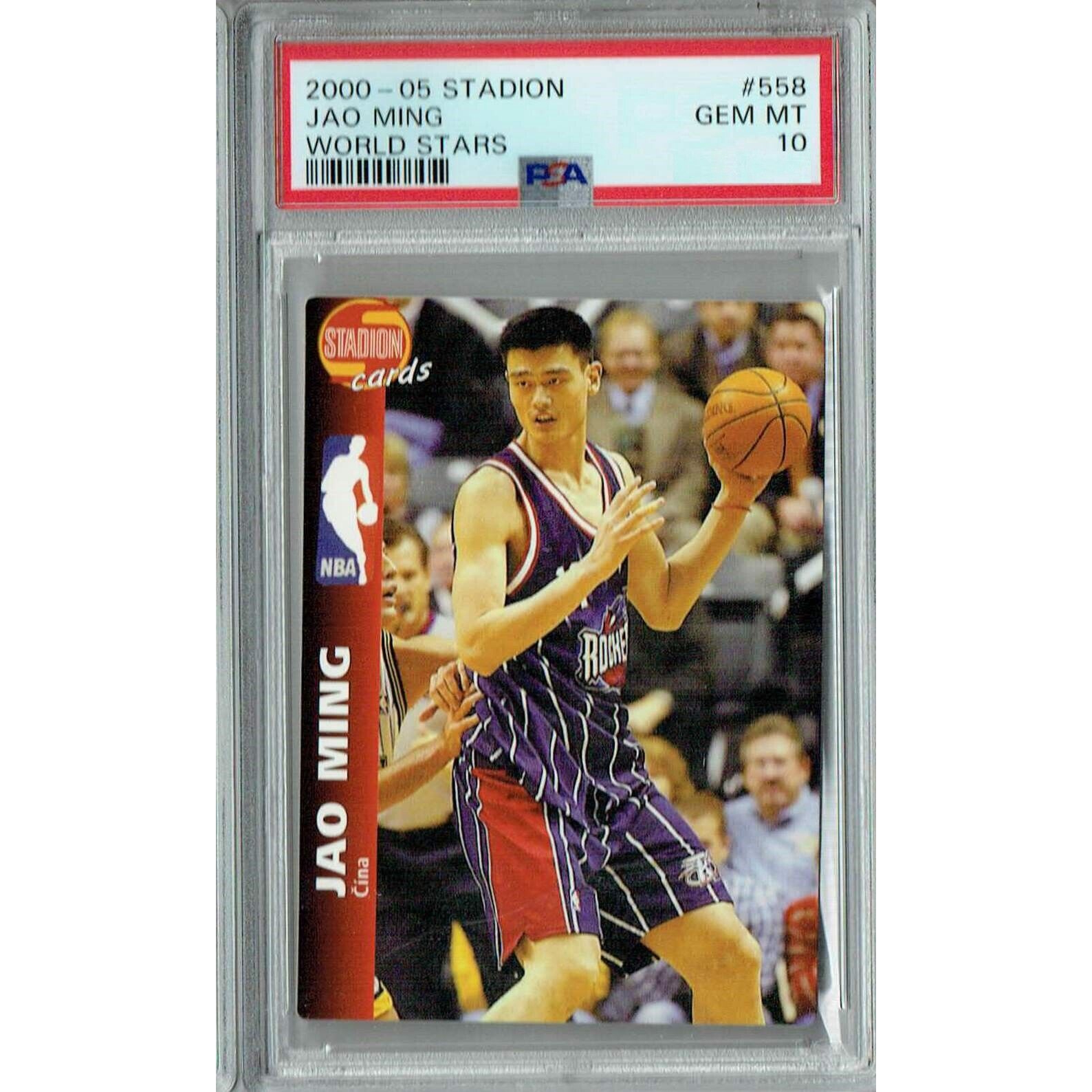 $ PSA 10 GEM-MT Yao Ming 2000-05 Stadion #558 Rookie Card World Stars ...