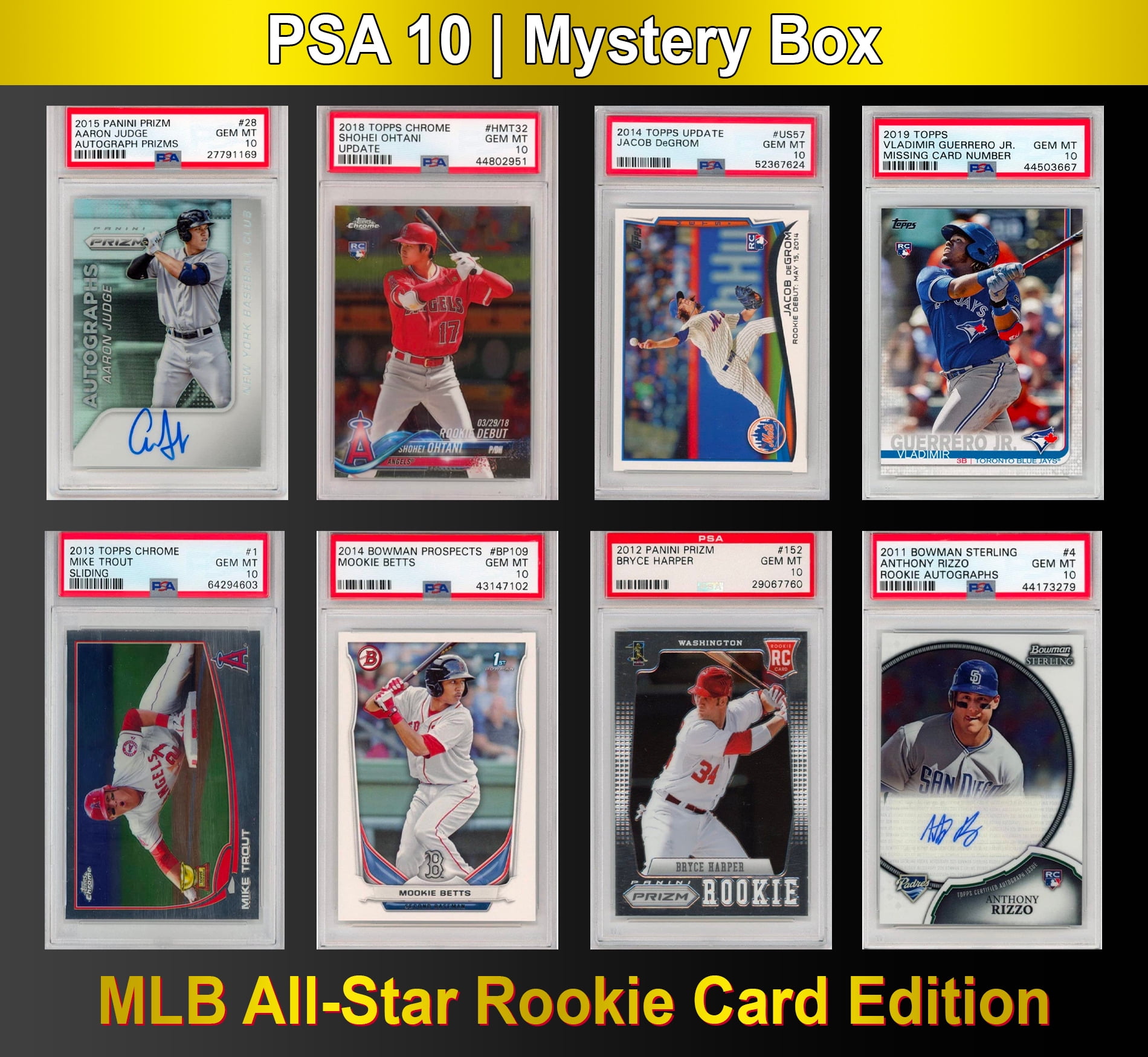 PSA 10 MLB All-Star Rookie Graded Card Mystery Box - Walmart.com