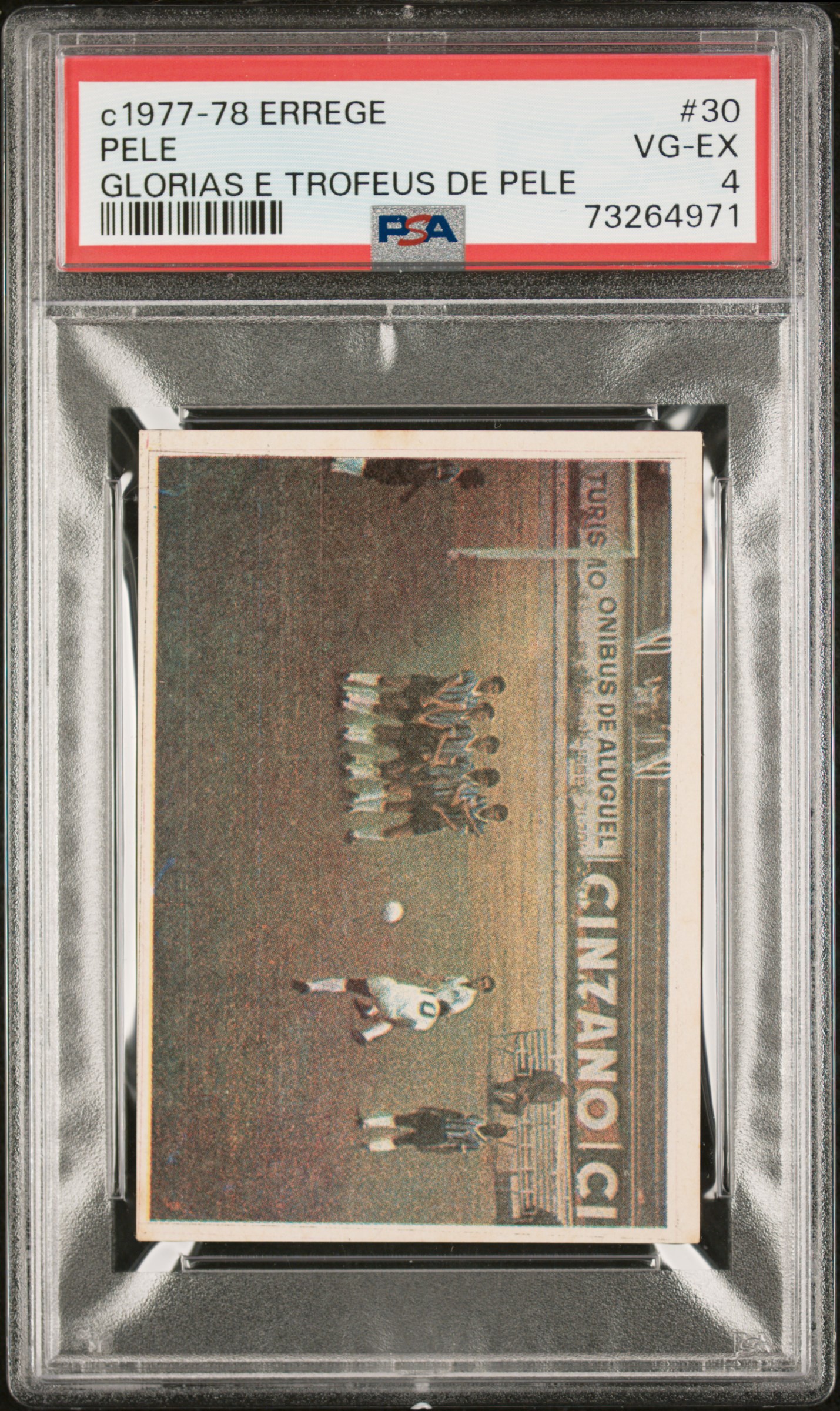 PSA 4 VG-EX Pele 1977 Errege #30 Rare Trading Card Glorias e Trofeus de ...