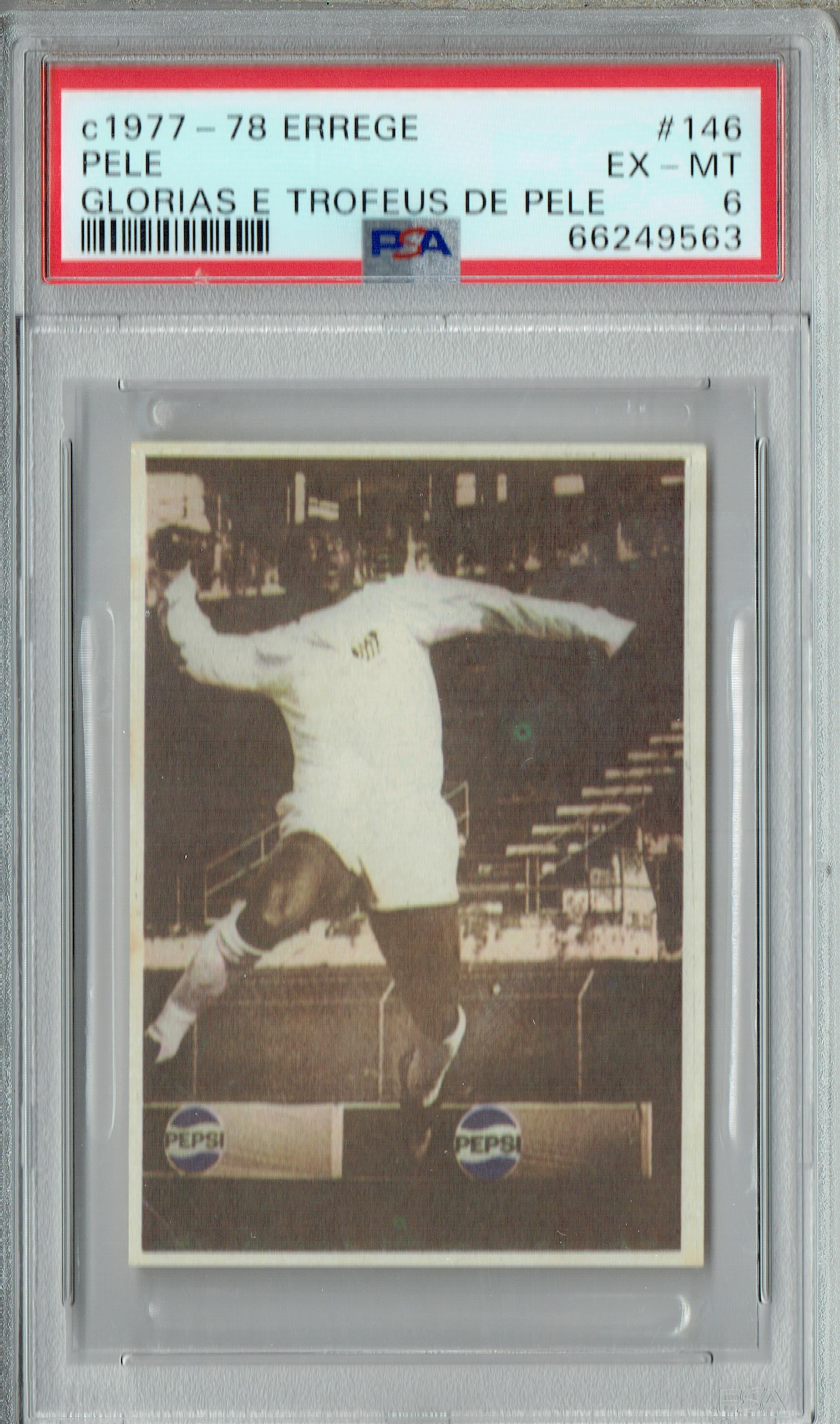 PSA 6 Pele 1977 Errege #146 Glorias E Trofeus De Pele Rare Trading Card ...