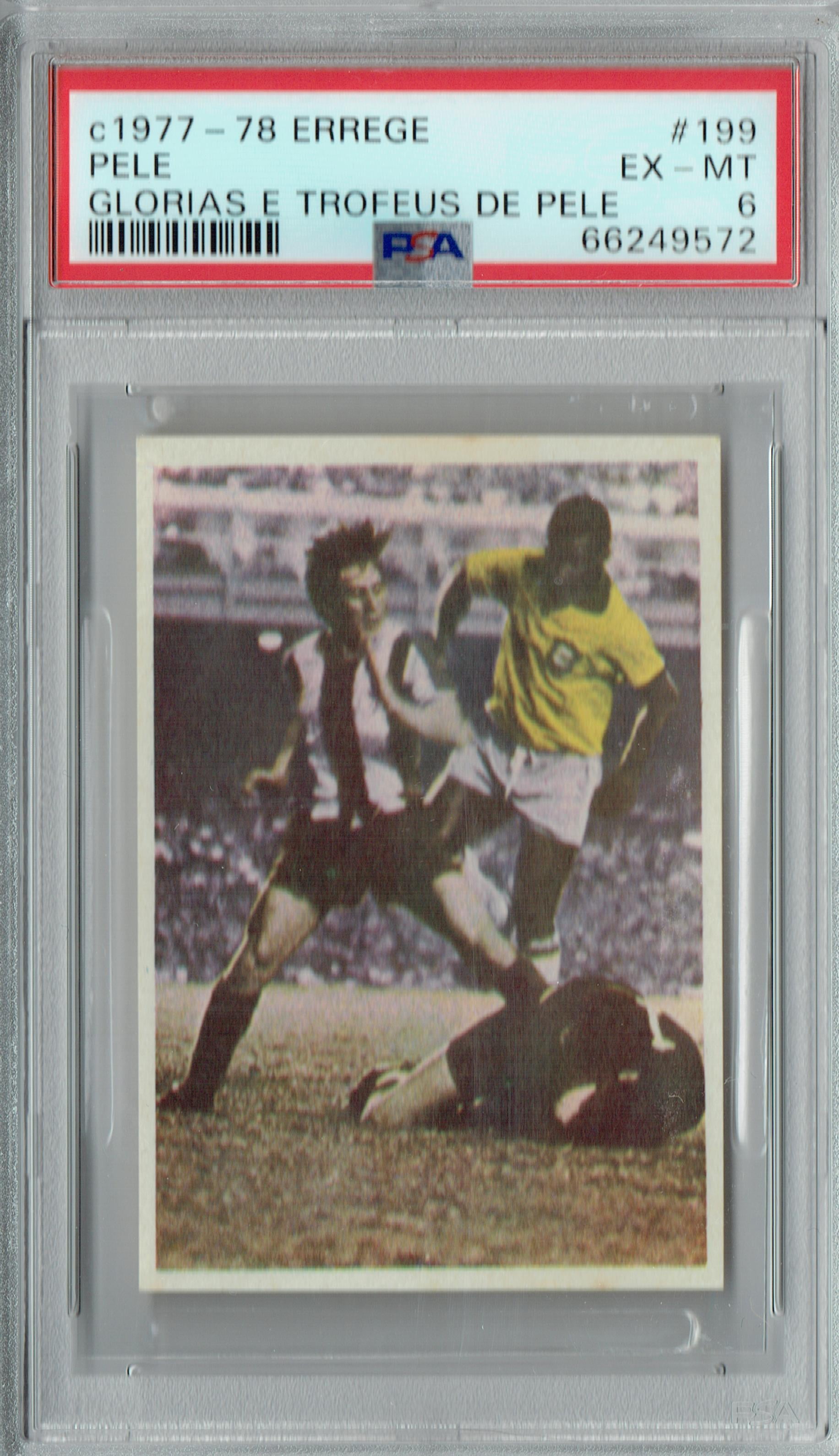 PSA 6 Pele 1977 Errege #199 Glorias E Trofeus De Pele Rare Trading Card ...