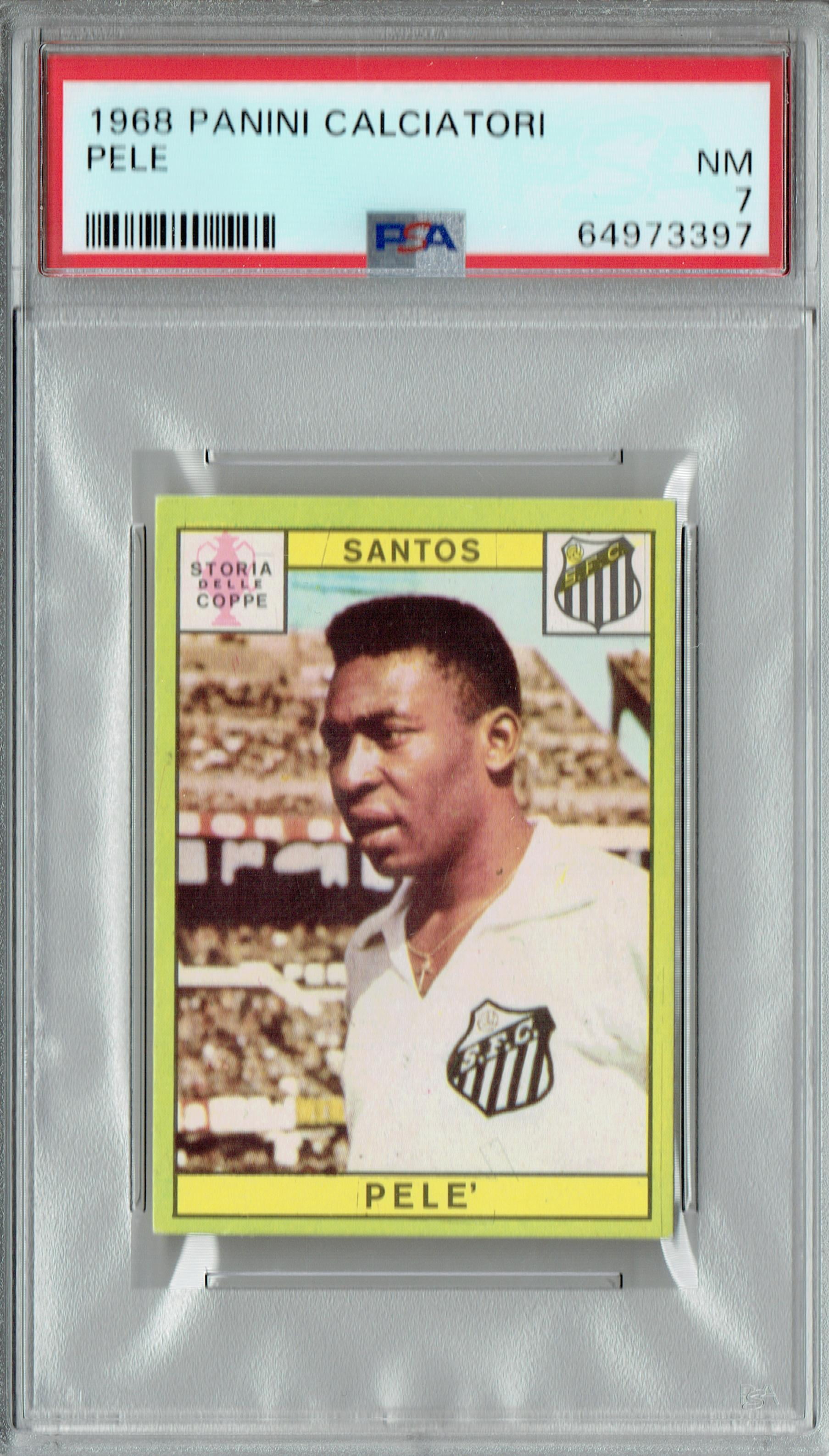 PSA 7 Pele 1968 Panini Calciatori Italian Trading Card - Walmart.com