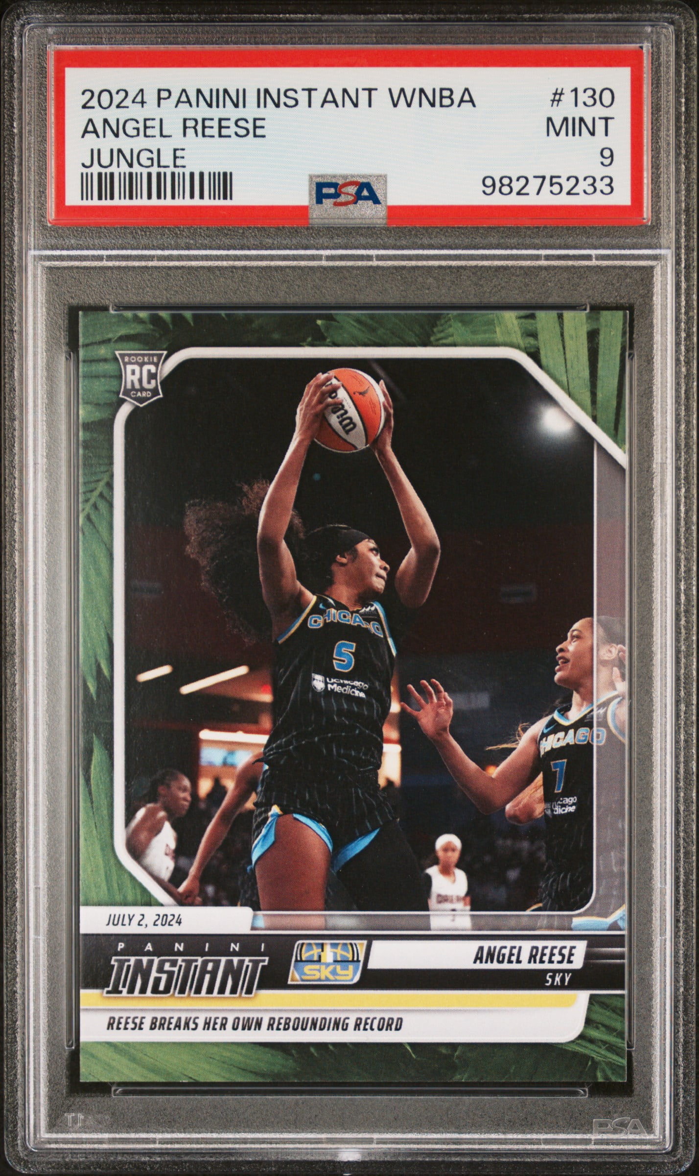 PSA 9 Angel Reese 2024 Panini Instant #130 Jungle SP Only 25 Made ...