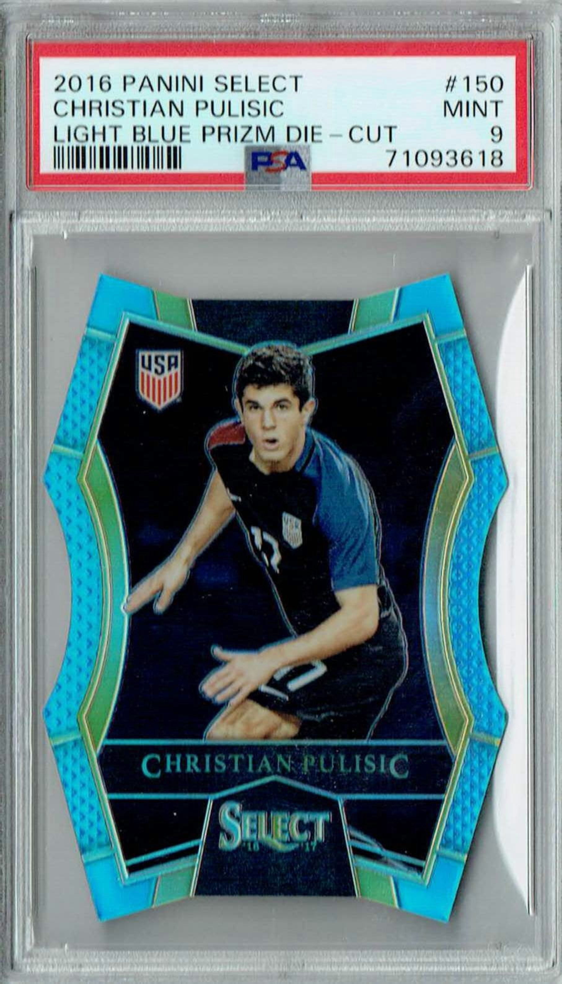 PSA 9 Christian Pulisic 2016 Panini Select #150 Rookie Card Lt Blue ...