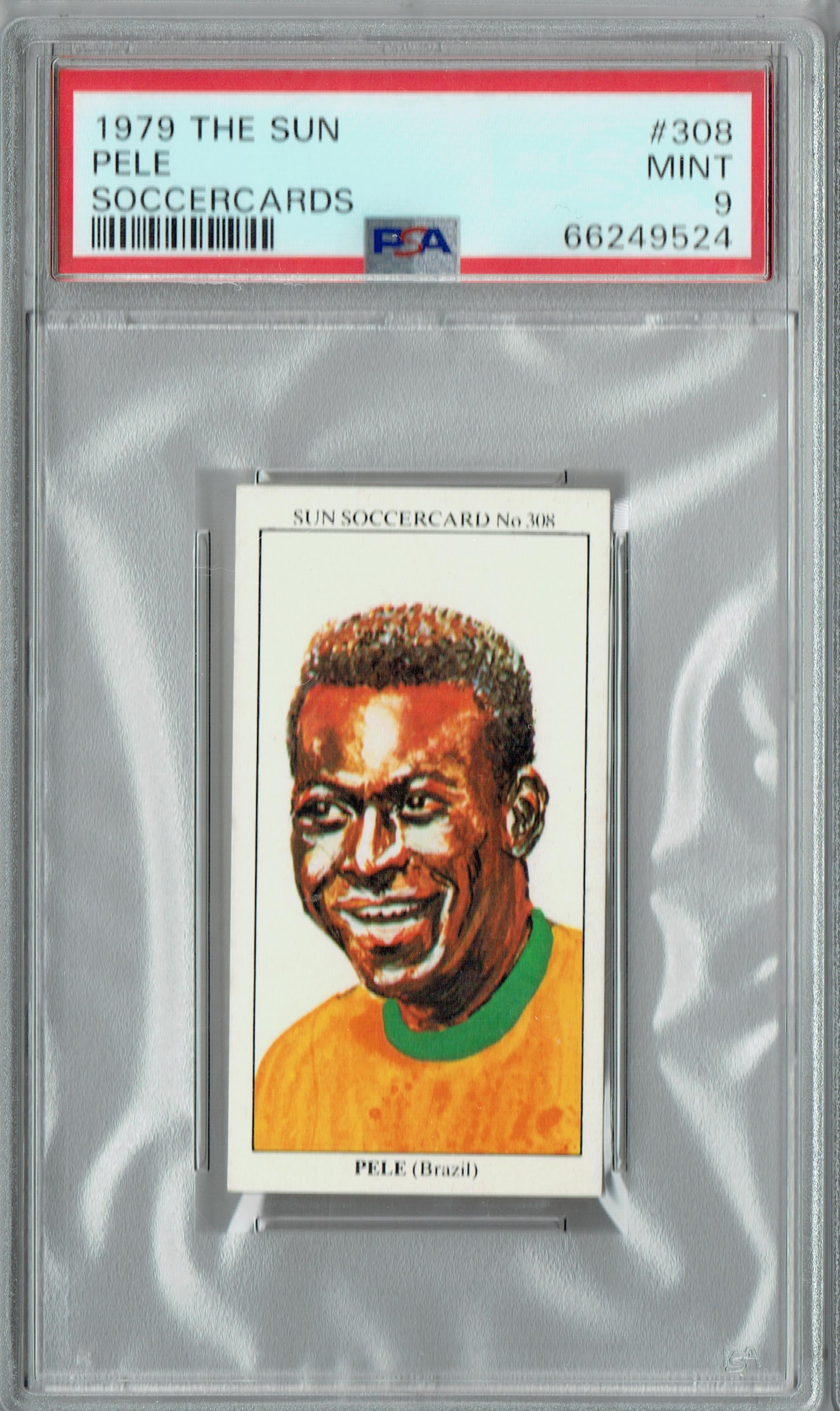 PSA 9 Pele 1979 The Sun #308 Soccercards Trading Card - Walmart.com